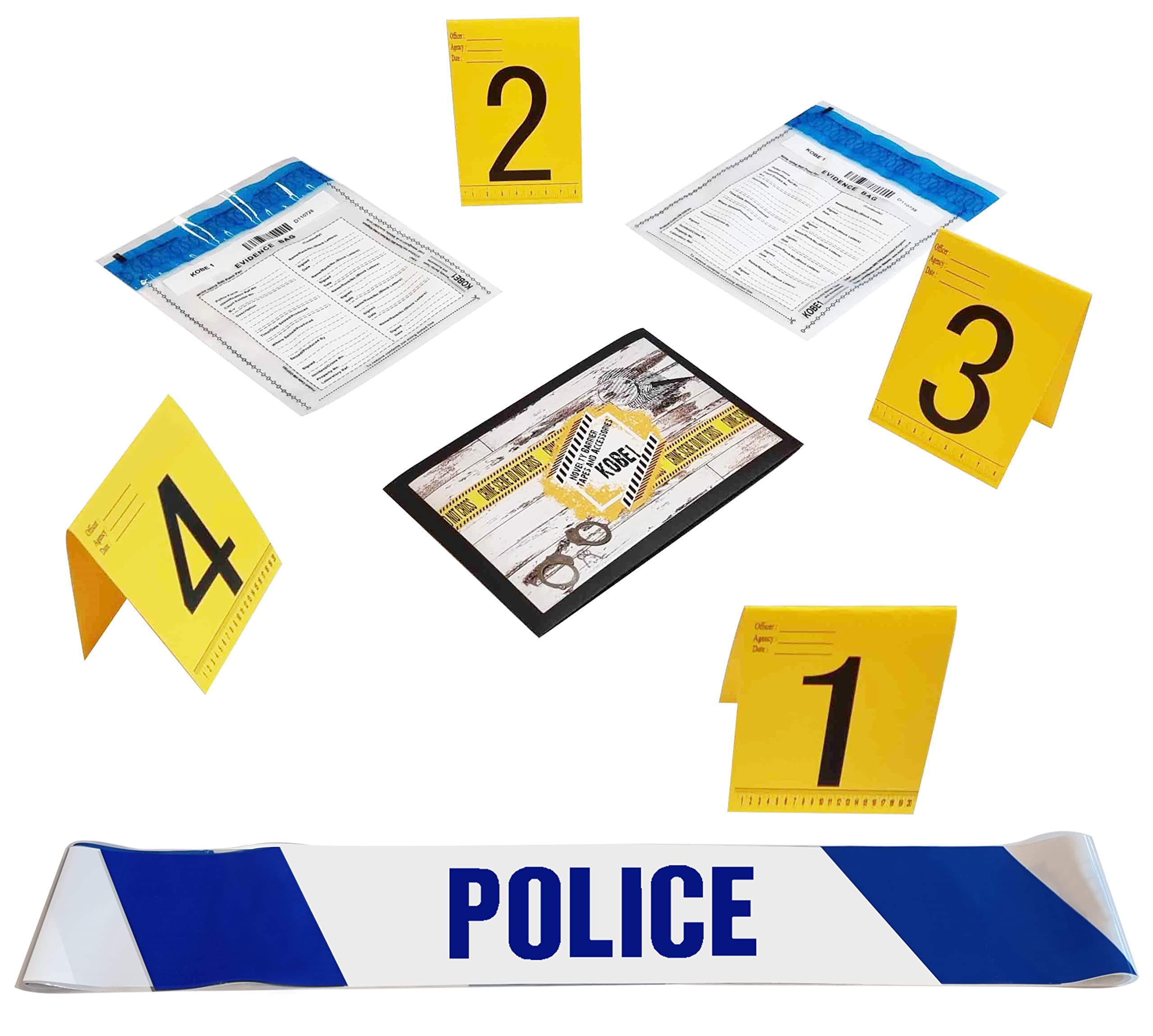 Kobe1 Police Crime Scene Kit:Police Barrier Tape(6m),Tamper Proof ...