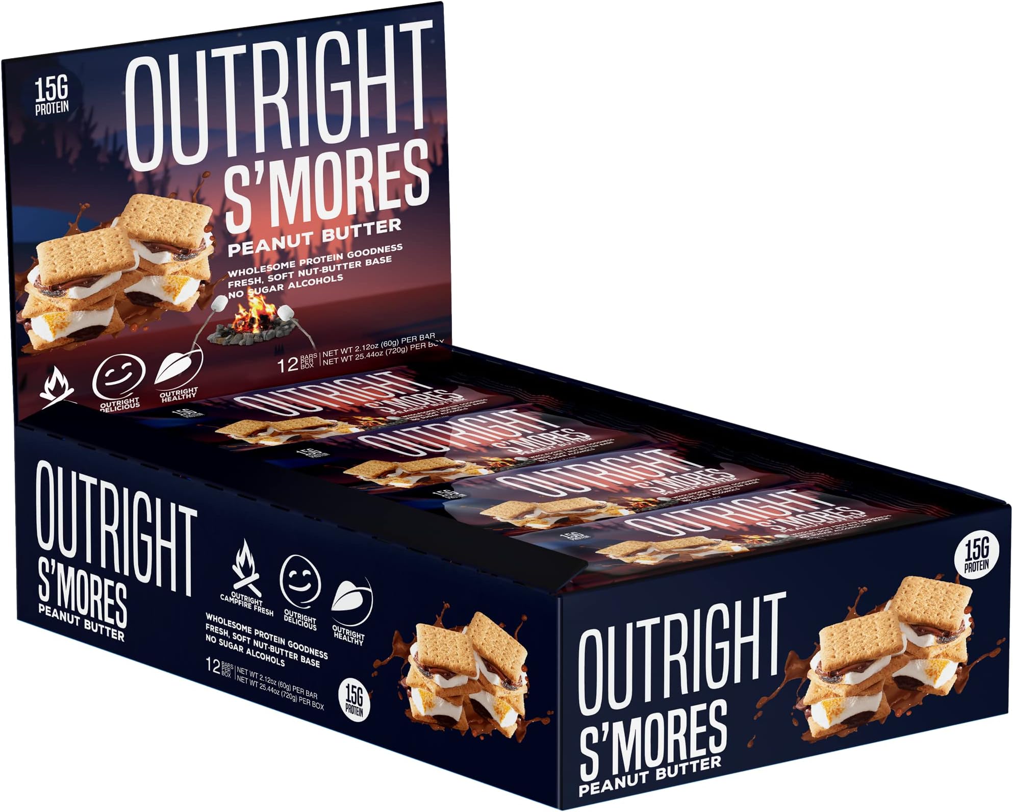 Amazon.com : REDCON1 MRE Bar, Crunchy Peanut Butter Cup, 20g Whole Food ...