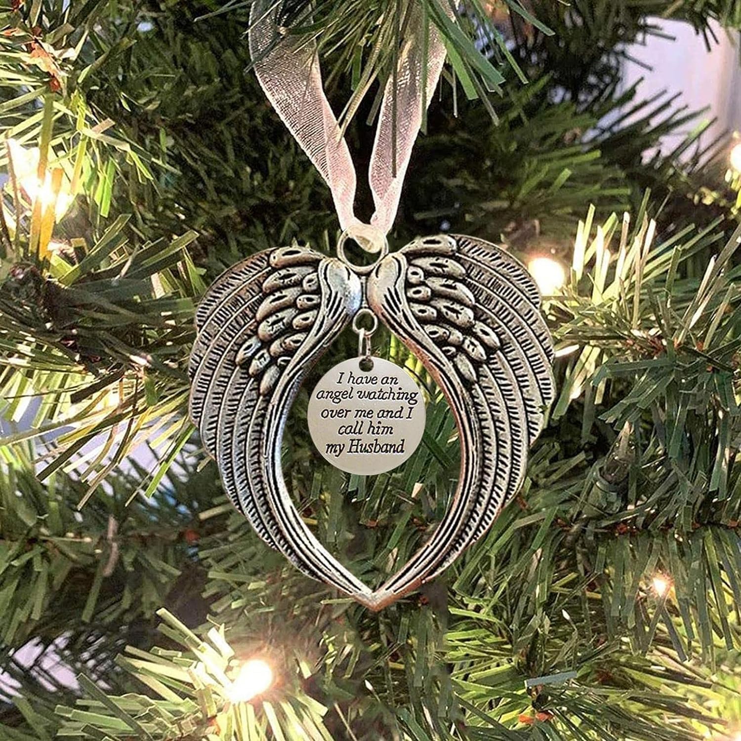 BTORER Christmas Memorial Ornaments Angel Wings, I Have a Angel ...