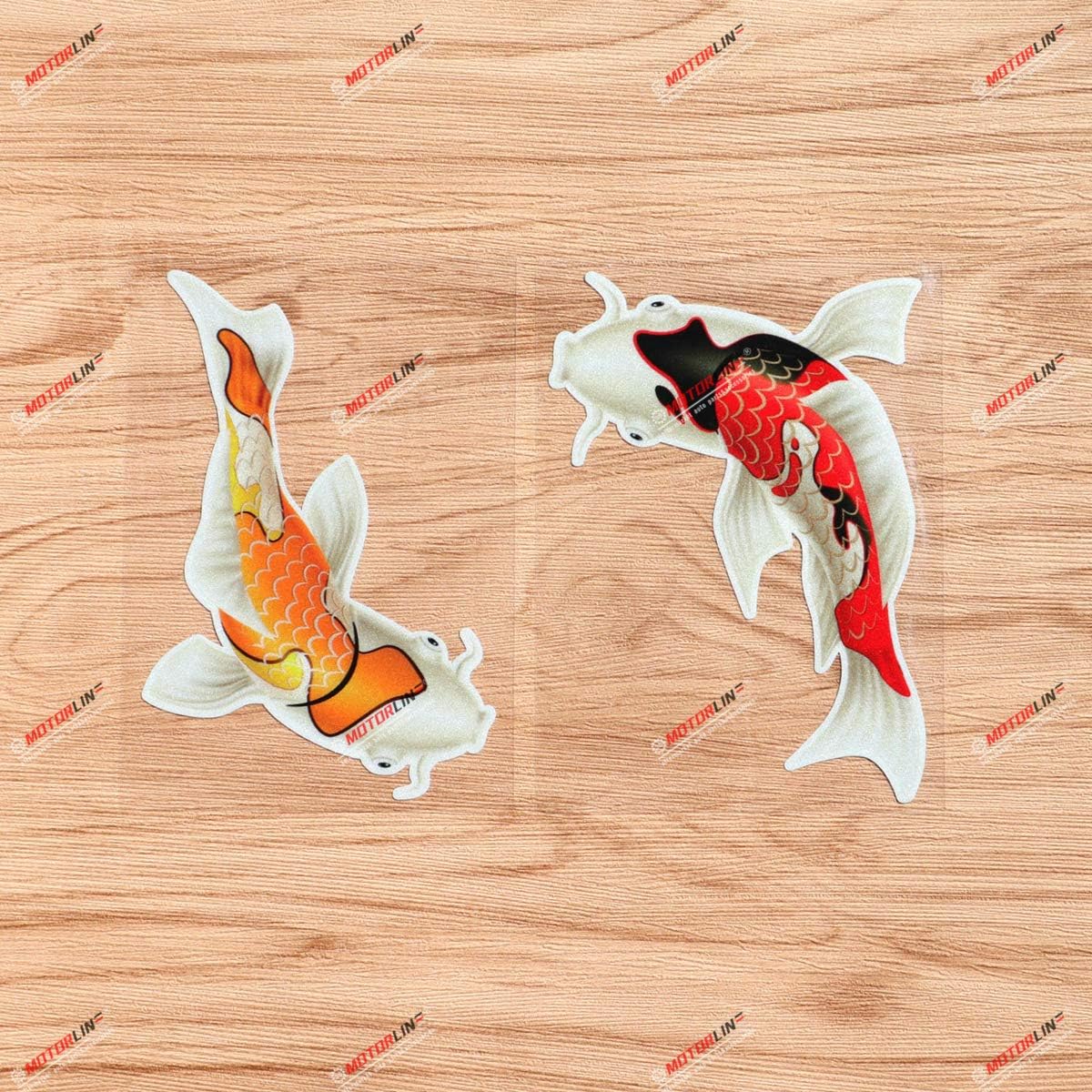 Amazon.com - Koi Fish Red Yellow Japanese Carp Decal Sticker Vinyl - 2 ...