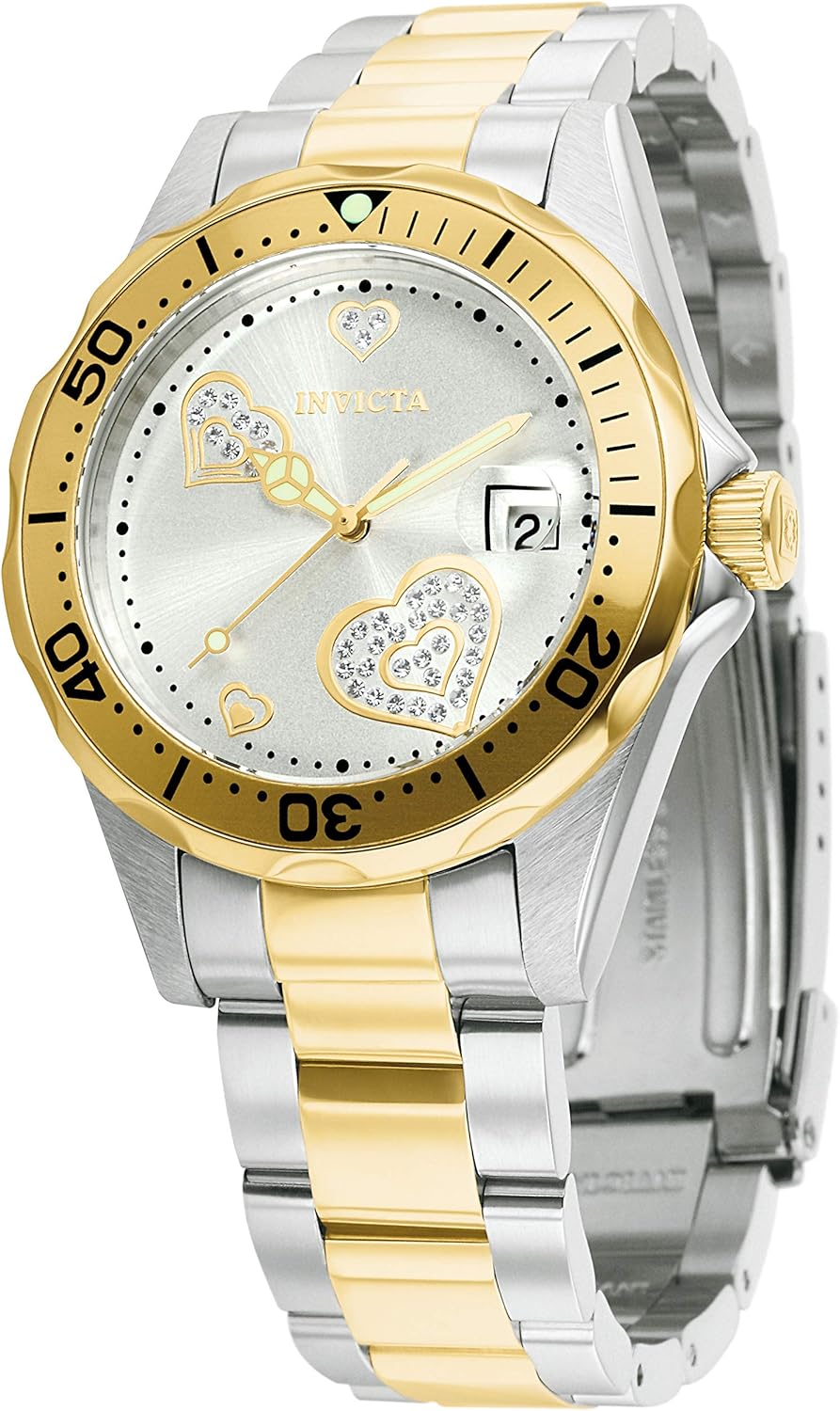 Invicta 12287 Pro Diver - Reloj para mujer de acero inoxidable con ...