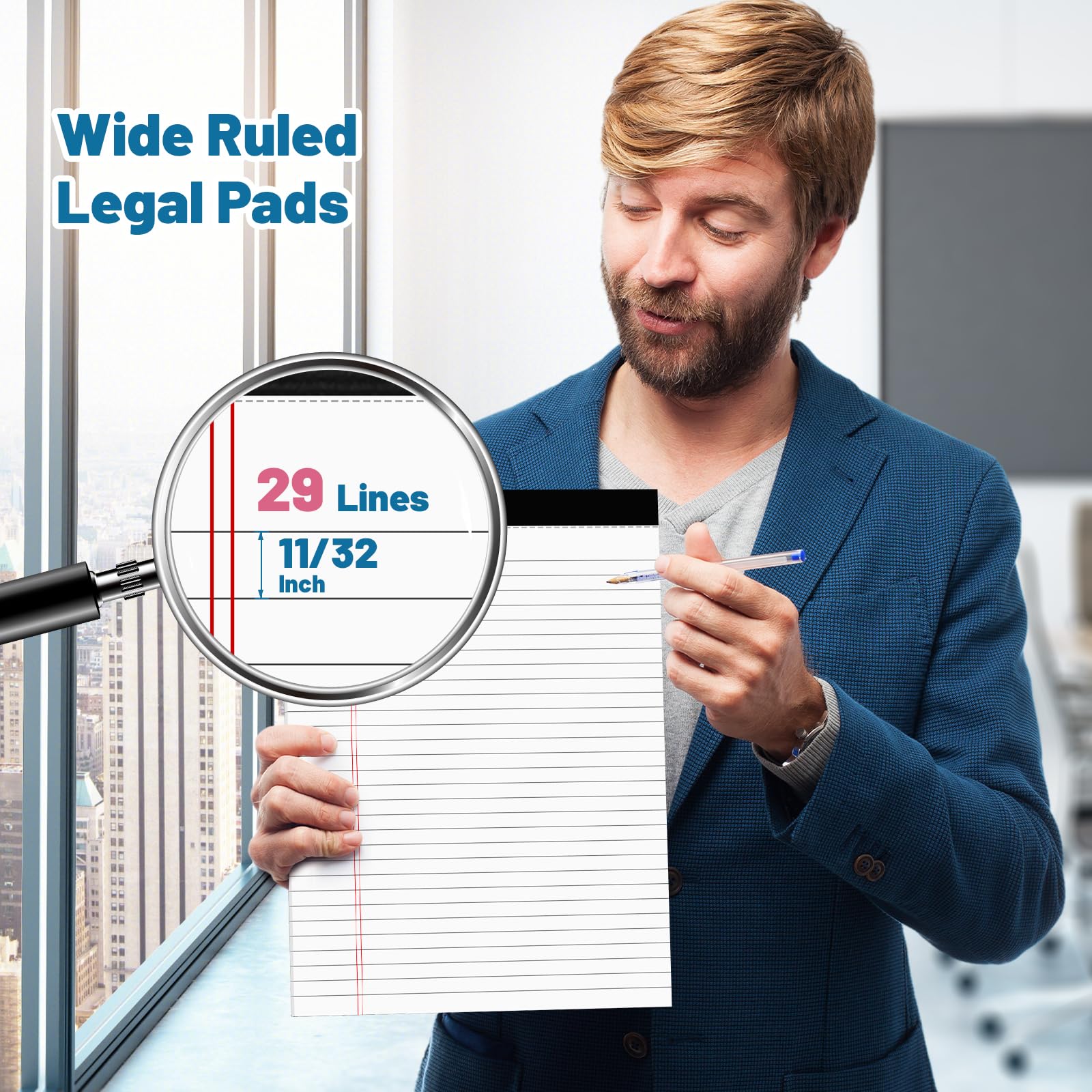 Snapklik.com : Legal Pads 8.5 X 11 Pack Of 2 Note Pads 8.5 X 11 In 80 ...
