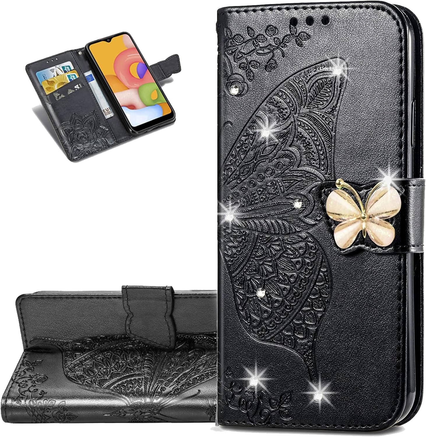 LEMAXELERS Case for Samsung S23 FE, Galaxy S23 FE Wallet Case with Card Holder Slot Magnetic ...