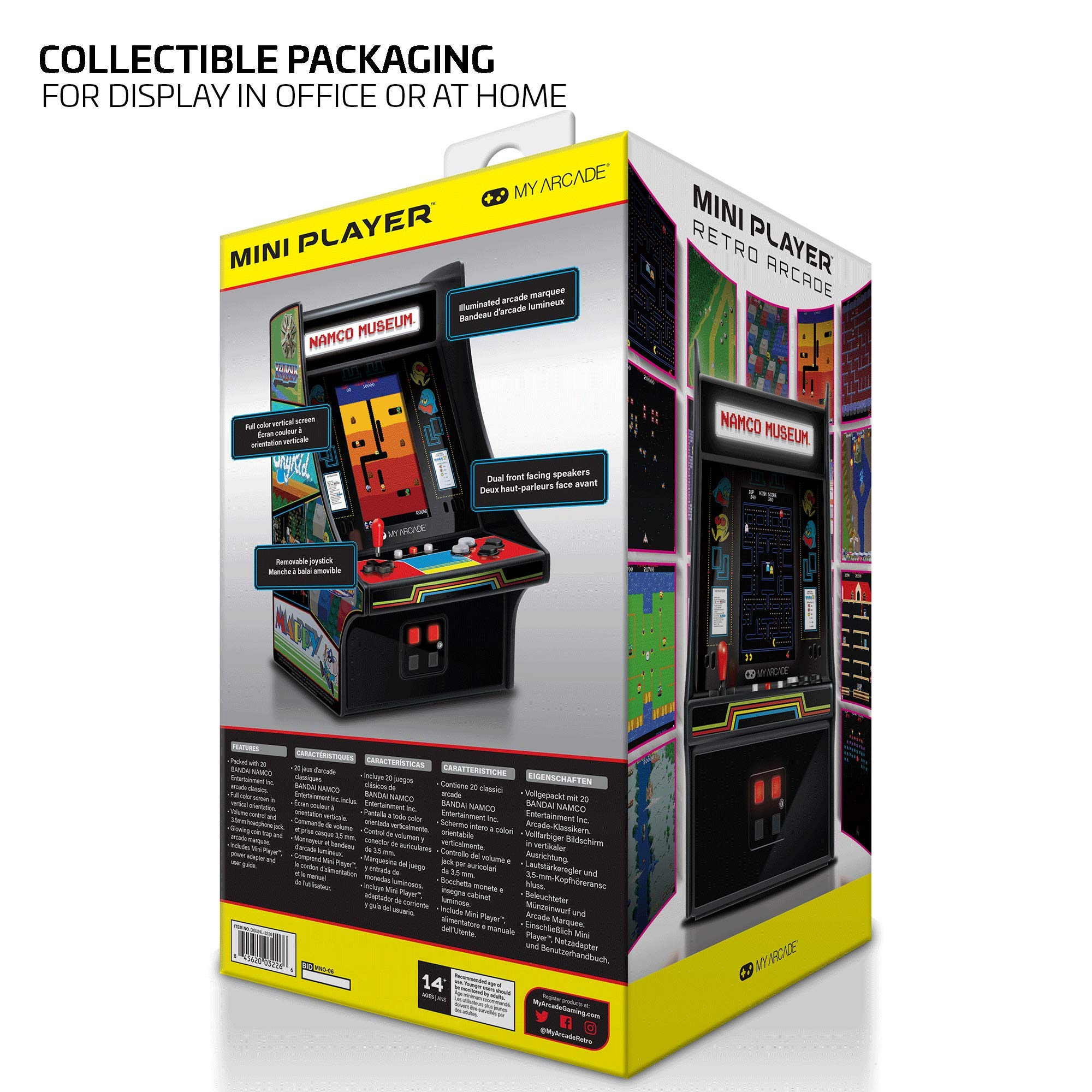 My Arcade Mini Player 10 Inch Arcade Machine: 20 Built In Games, Fully ...