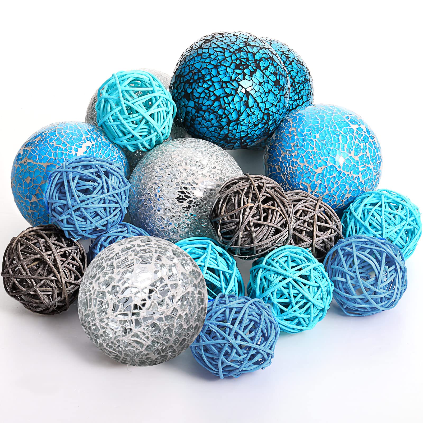 Amazon.com: Jetec 18 Pcs Decorative Balls for Centerpiece Bowls 6 ...