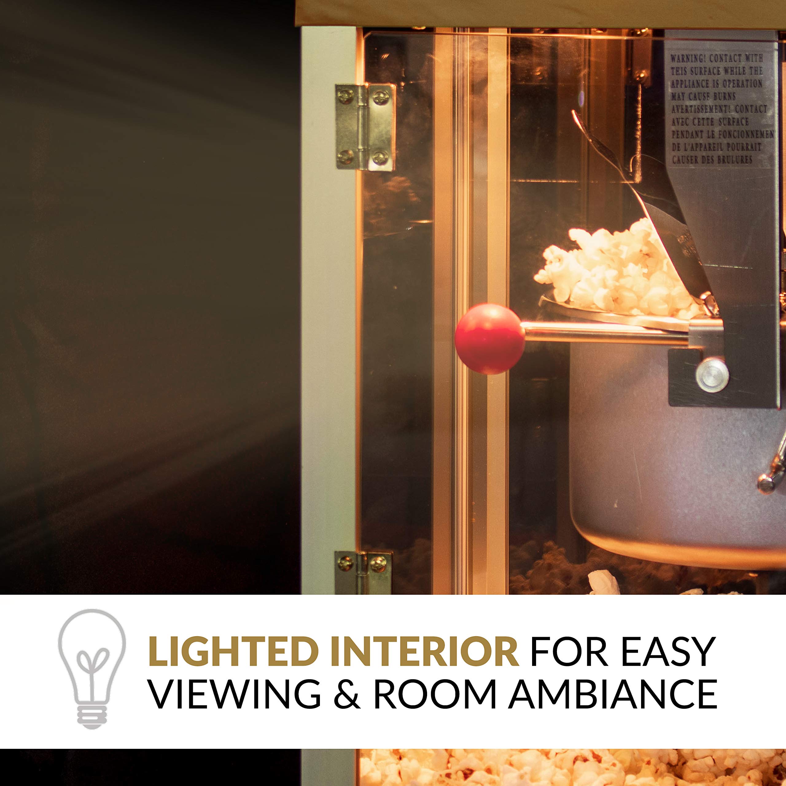 Buy Nostalgia Popcorn Maker Professional Cart, 8 Oz Kettle Makes Up to ...