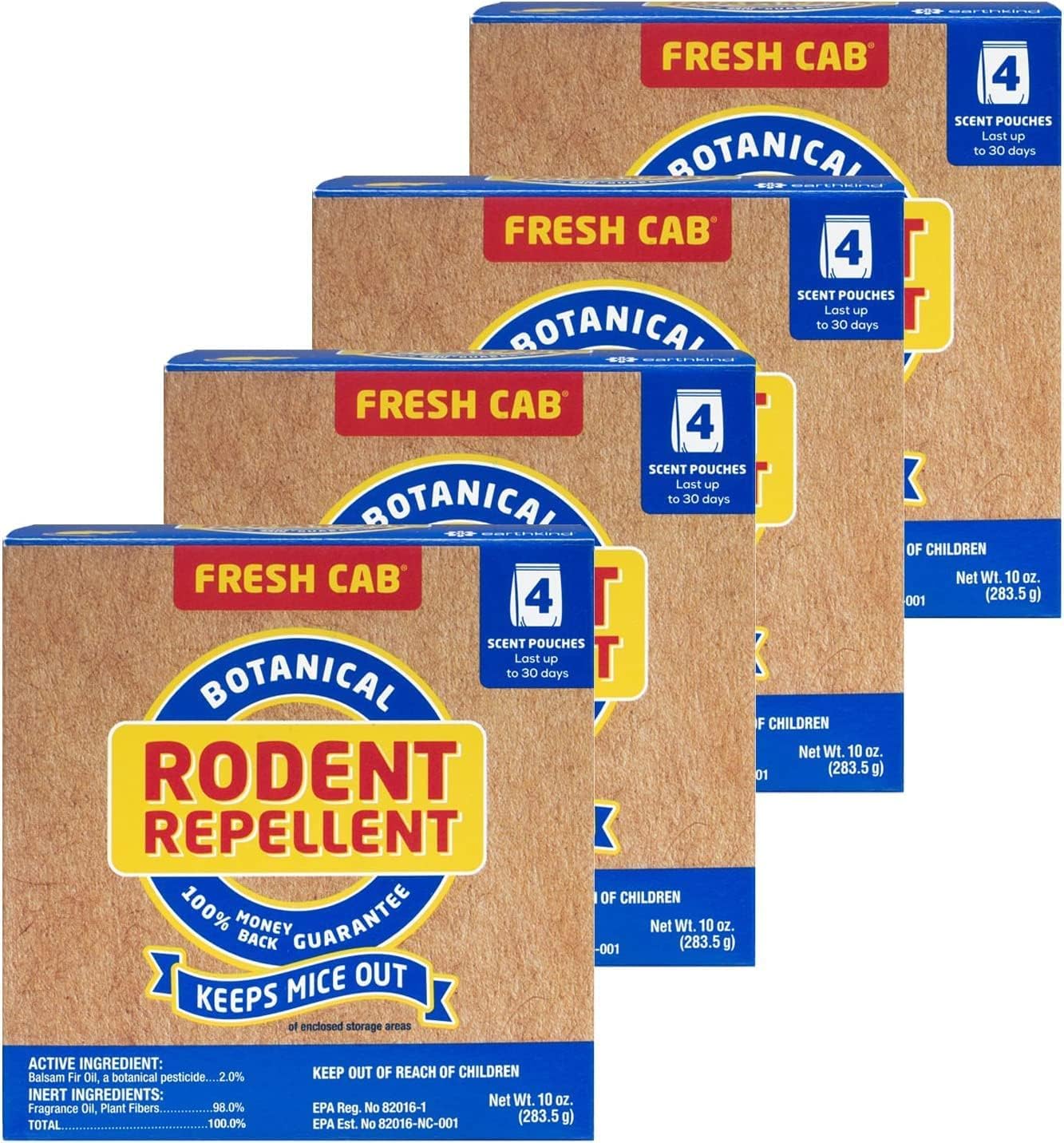 Fresh Cab Botanical Rodent Repellent - Environmentally Friendly, Keeps ...