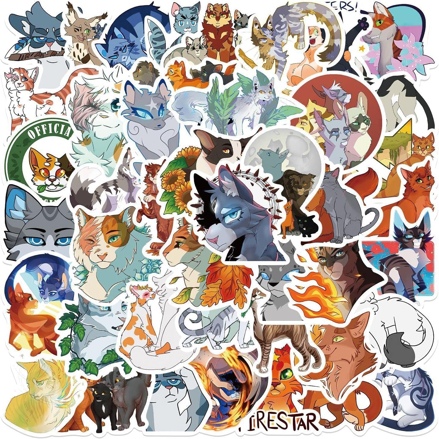 Amazon.com: Cats Stickers for Teens Kids Adults : Office Products