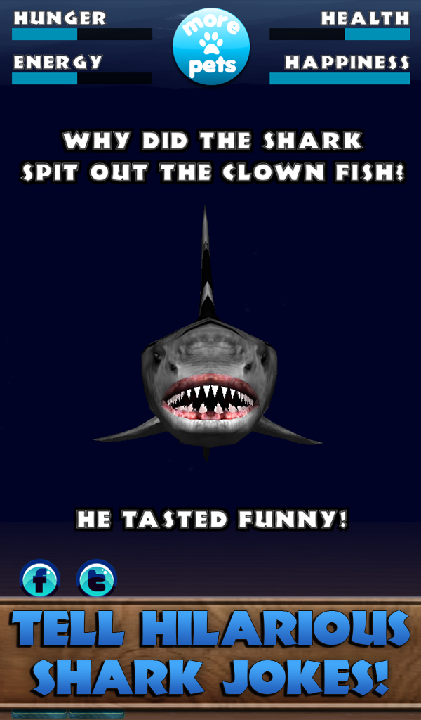 Virtual Pet Great White Shark - App on Amazon Appstore