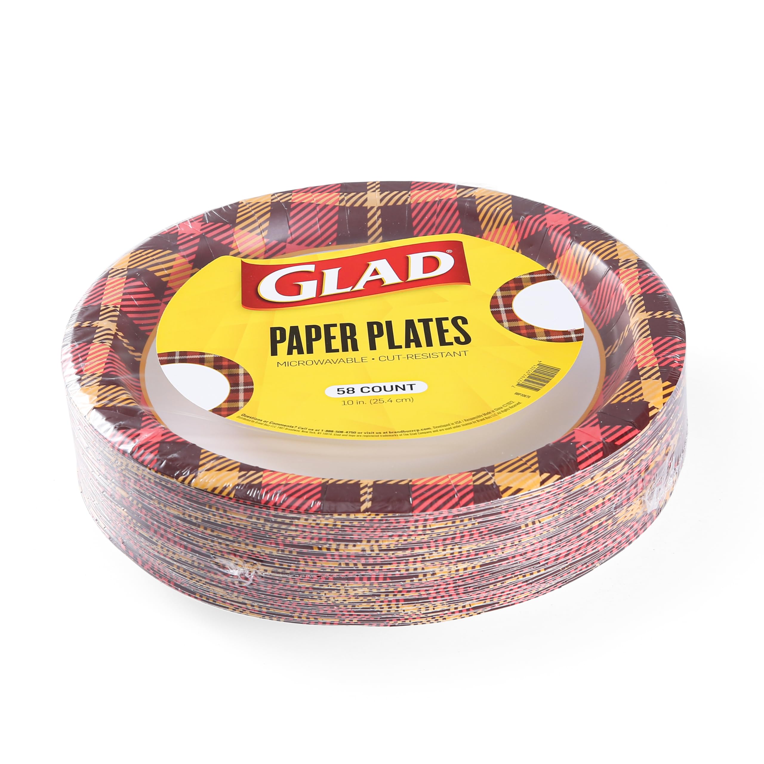 Snapklik.com : Glad Everyday Round Disposable Paper Plates