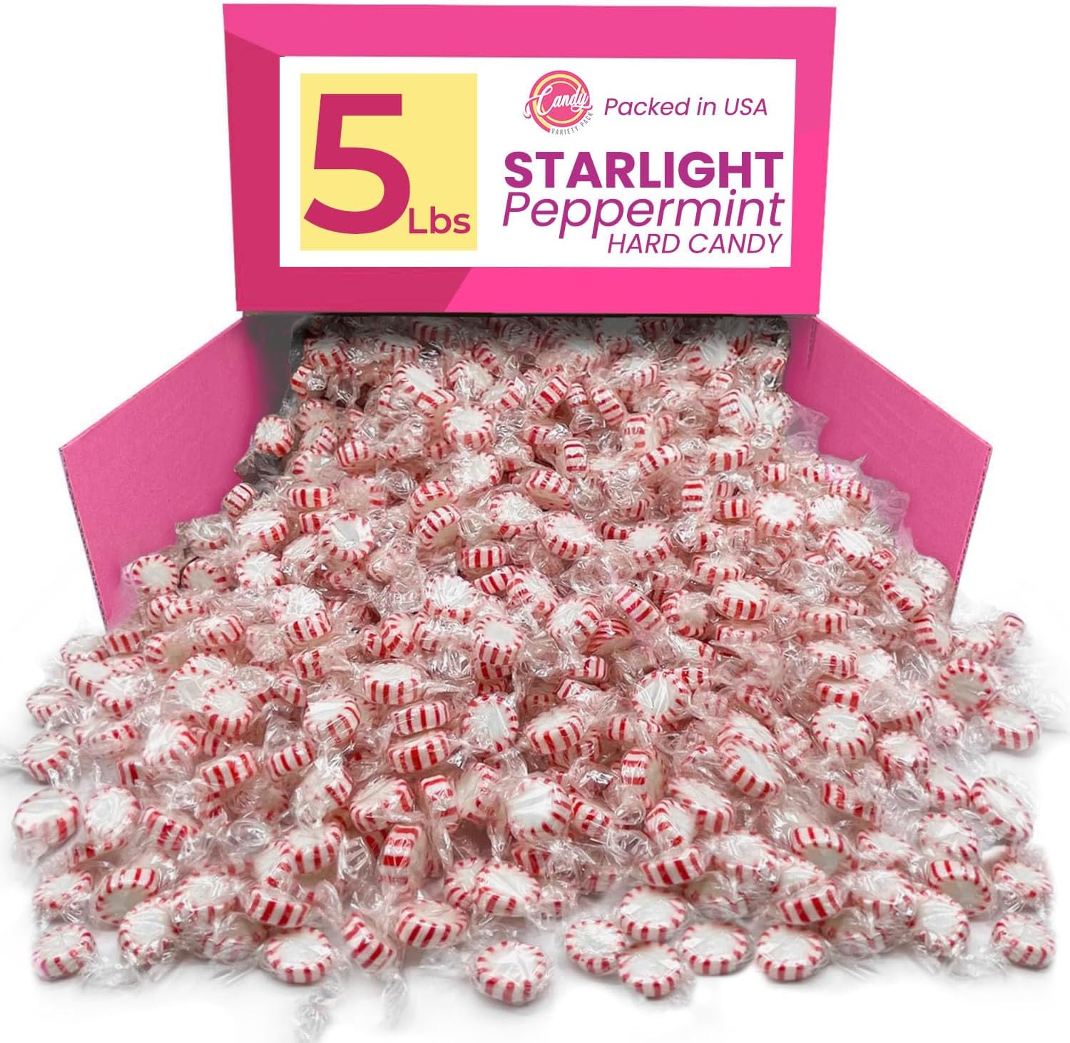 Amazon.com : Starlight Candy, Individually Wrapped (Peppermint, 4 Pound ...