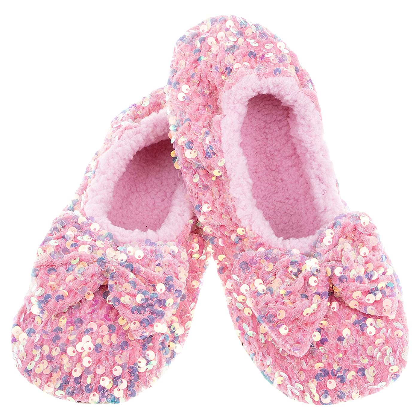 Snoozies! Dazzle Bling Ballet Womens Slippers with Non-Slip Sole ...