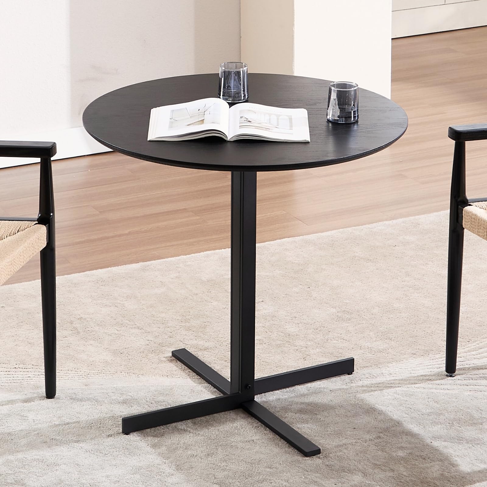 Amazon.com - DUOMAY 32'' Small Round Dining Table for 2-4 Person ...