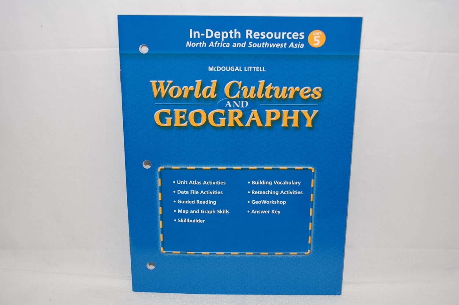 World Cultures and Geography (North africa and southwest Asia, In-Dept ...