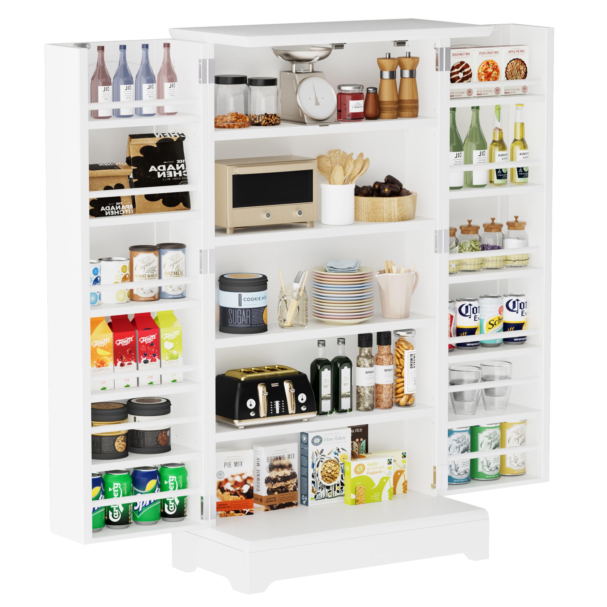 Snapklik.com : Shahoo Kitchen Pantry Storage Cabinet, 41" Tall ...