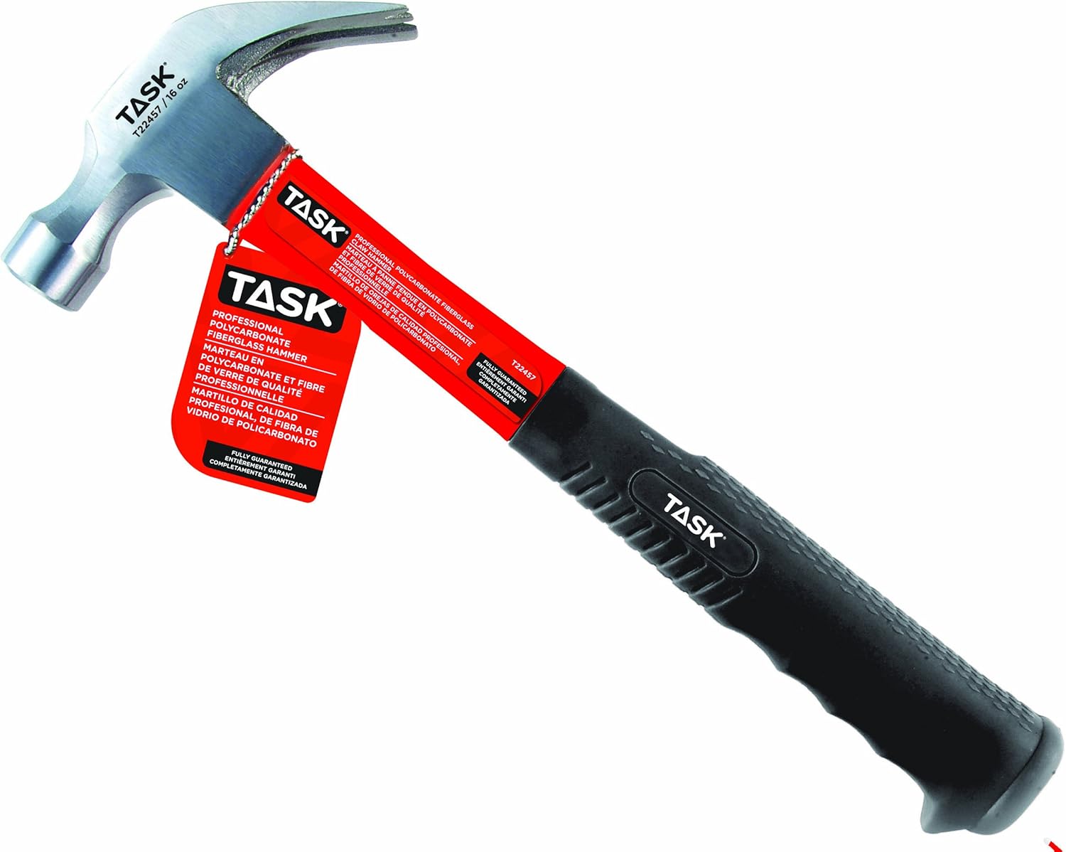 Task T22457 16-Ounce Claw Hammer with Fiberglass Handle - Amazon.com