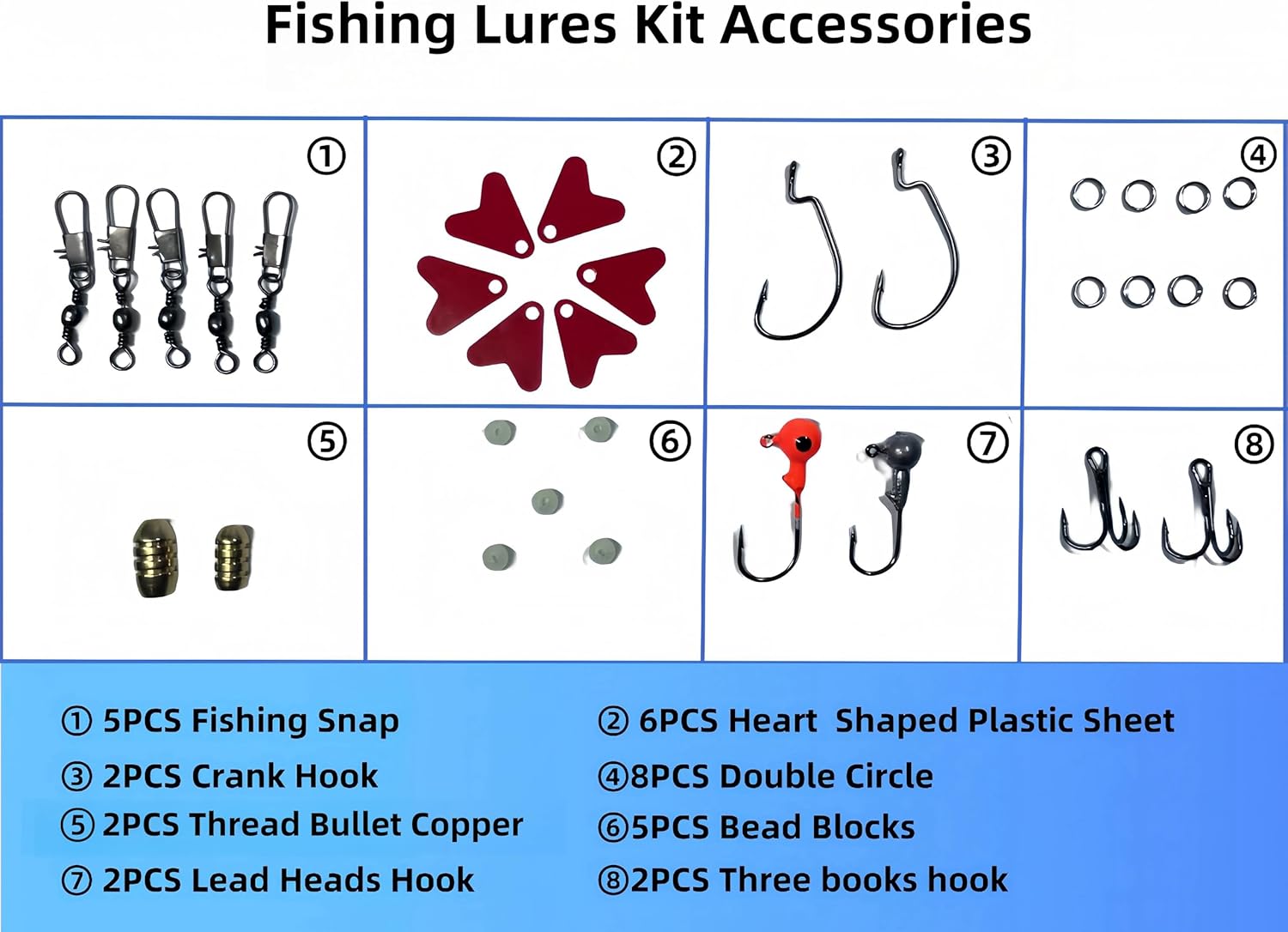Fishing Lures Kit for Freshwater and Saltwater,Bass Trout Salmon ...