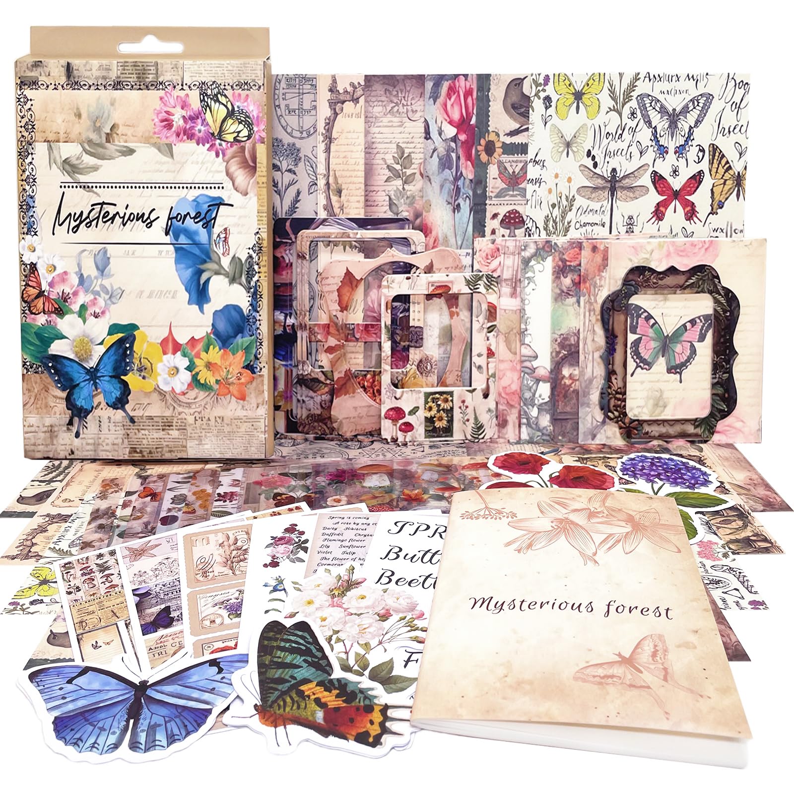 363 Pcs Vintage Scrapbooking Kit – Pocket Aesthetic Junk Journal ...