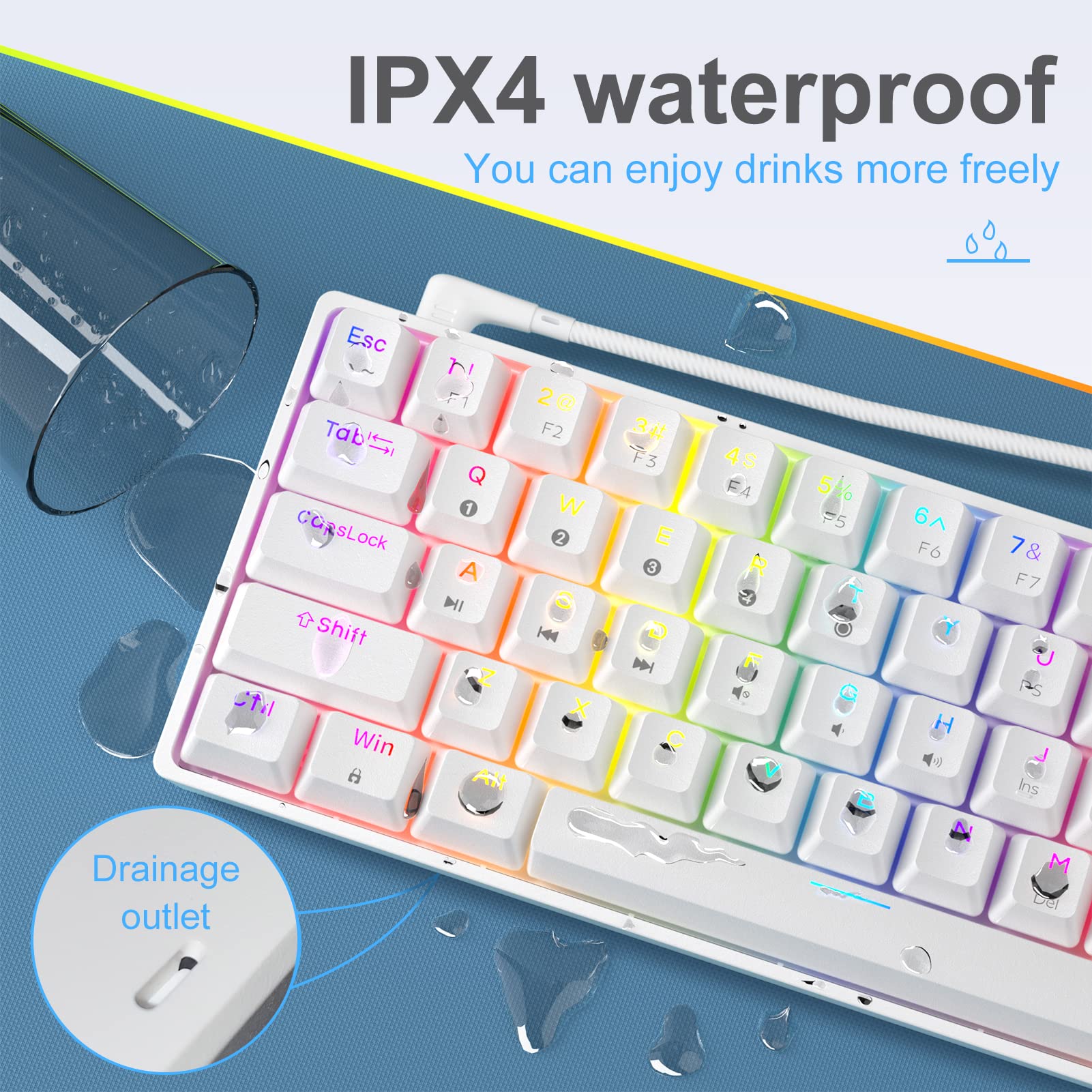 Snapklik.com : DIERYA DK61E 60% Percent Mechanical Gaming Keyboard ...