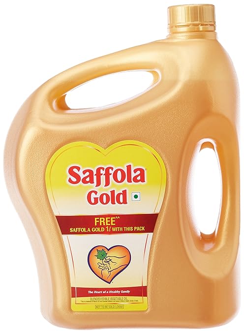 Saffola Gold Oil, 5L with Free Saffola Gold, 1L : Amazon.in: Grocery ...