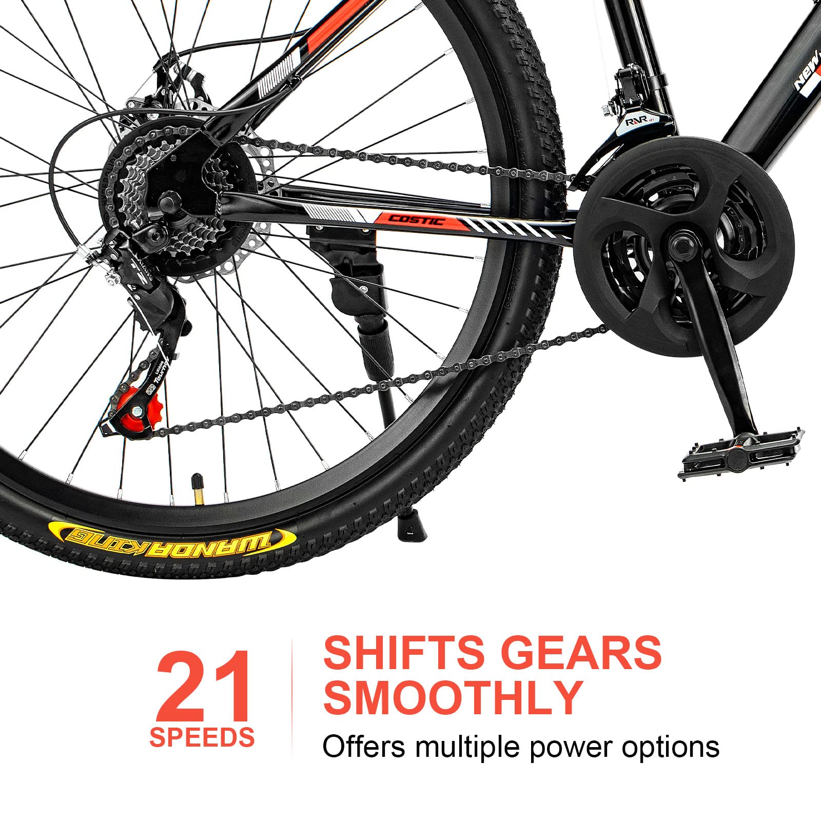 26'' Bike For Boy 21-Speed Mountain Bike With Aluminum Frame & 26-Inch ...
