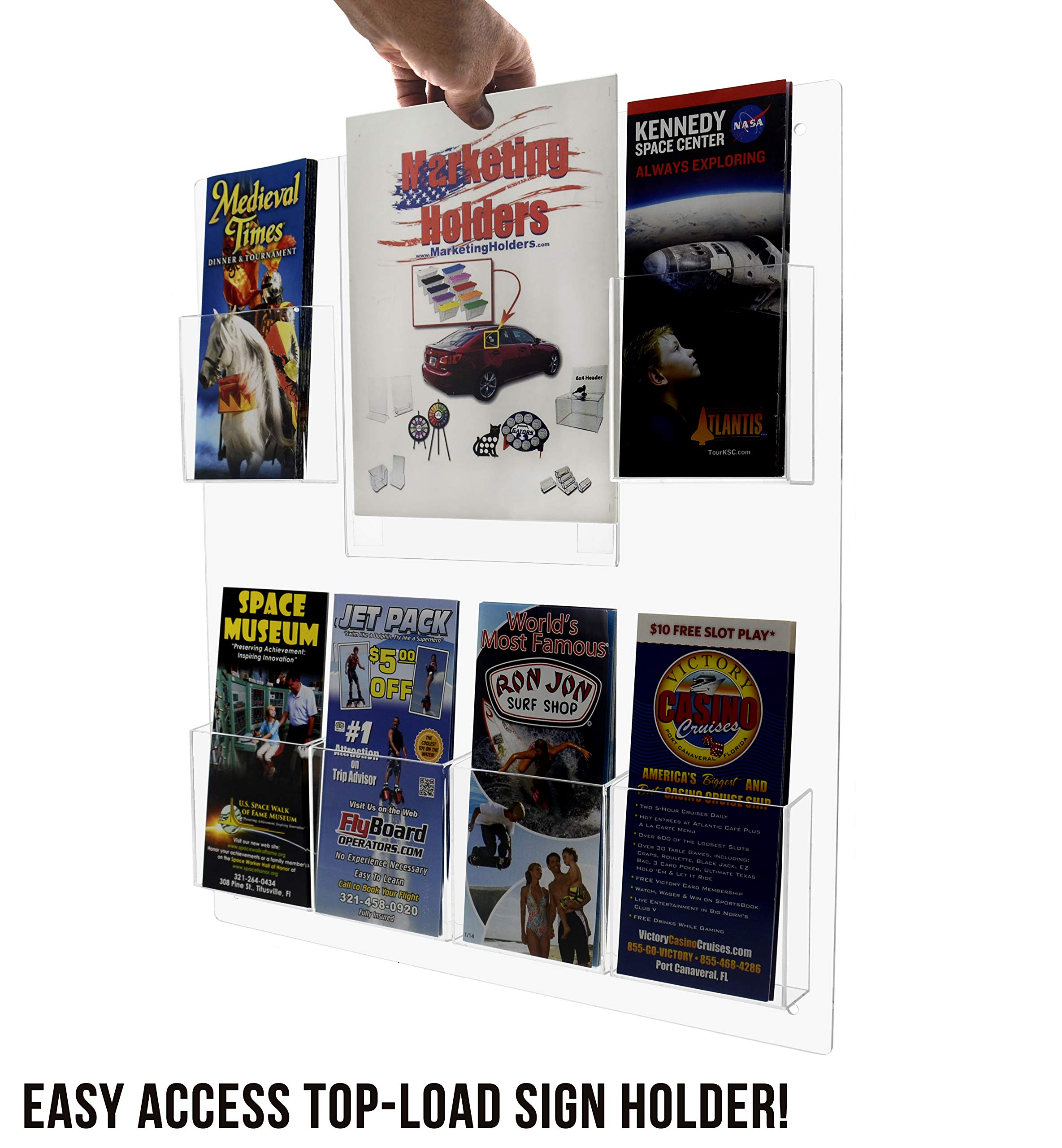 Marketing Holders Lightweight Literature Pamphlet Ad Promotional Frame ...