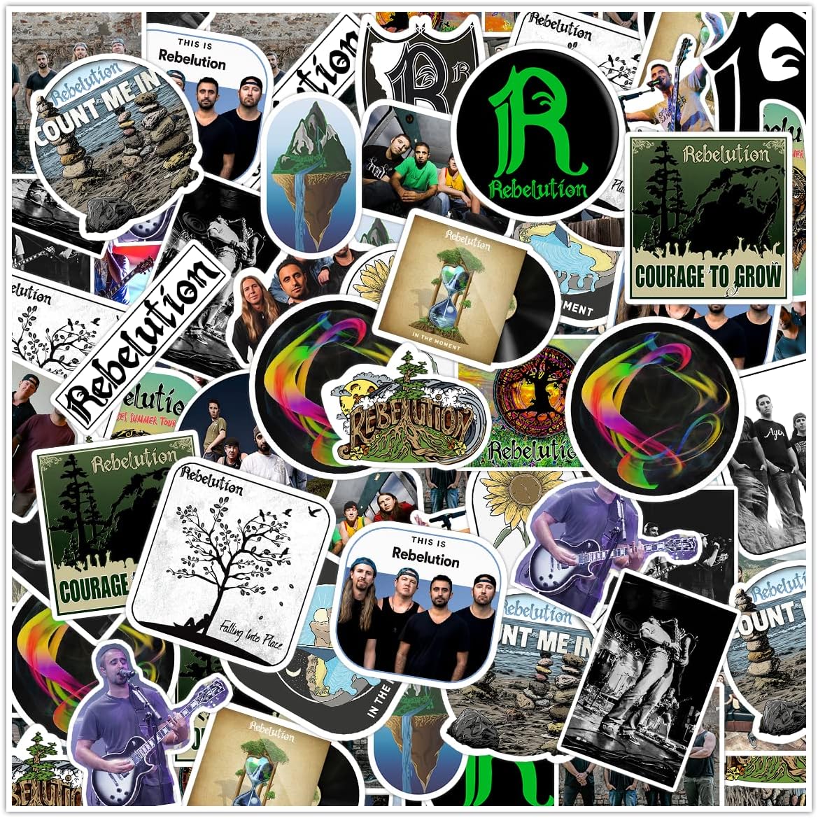 Amazon.com: 30 Pcs Stickers Pack Delcas Aesthetic Re-be-lu-Tion Water ...