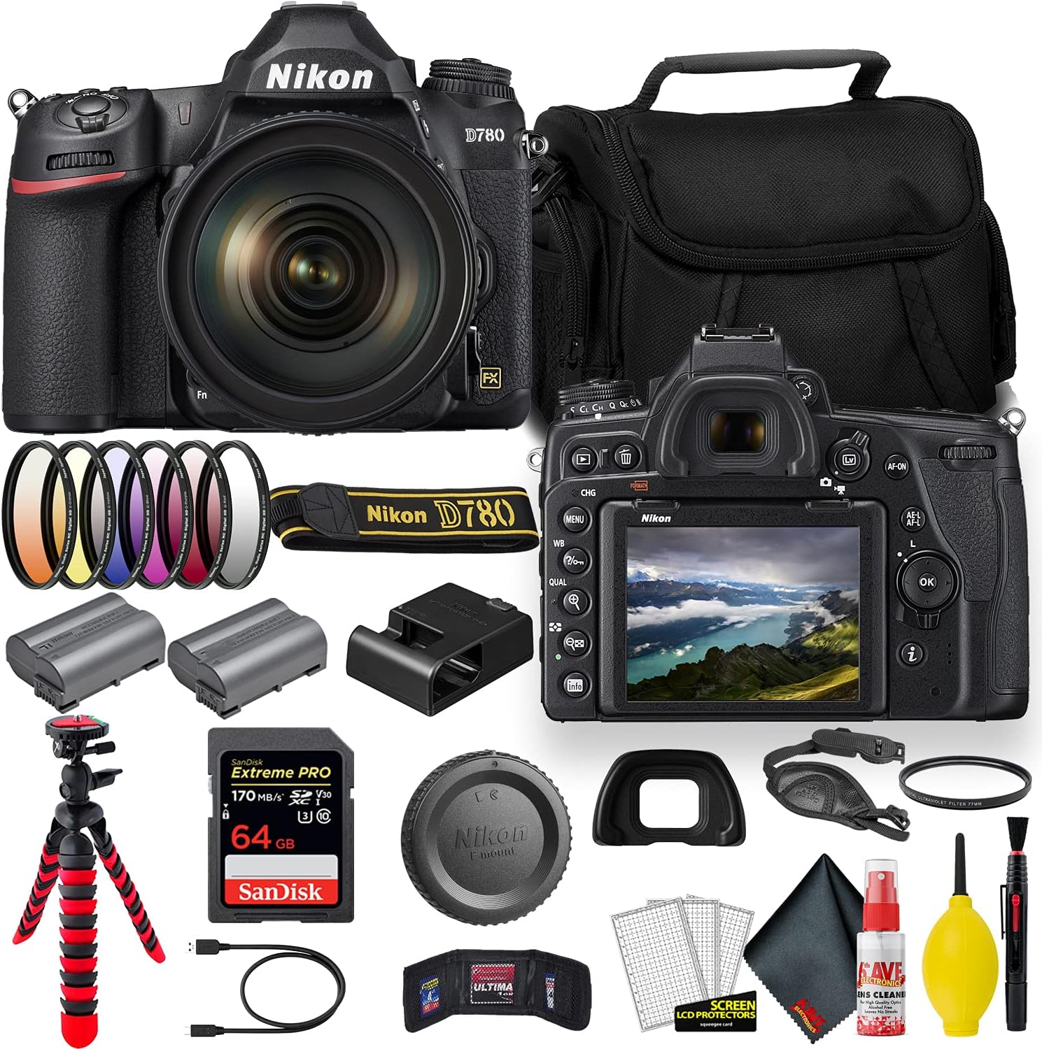 Amazon.com : Nikon D780 24.5 MP Full Frame DSLR Camera with 24-120mm ...