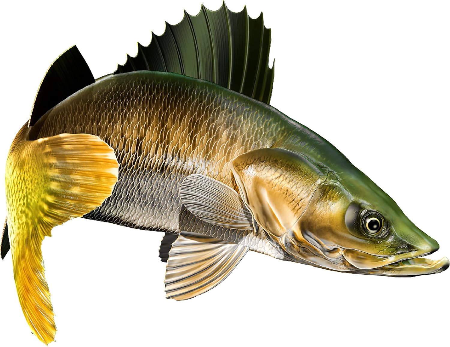 Amazon.com: Walleye Beautiful Fish Decal | Fishing Decal for Boat, Car ...