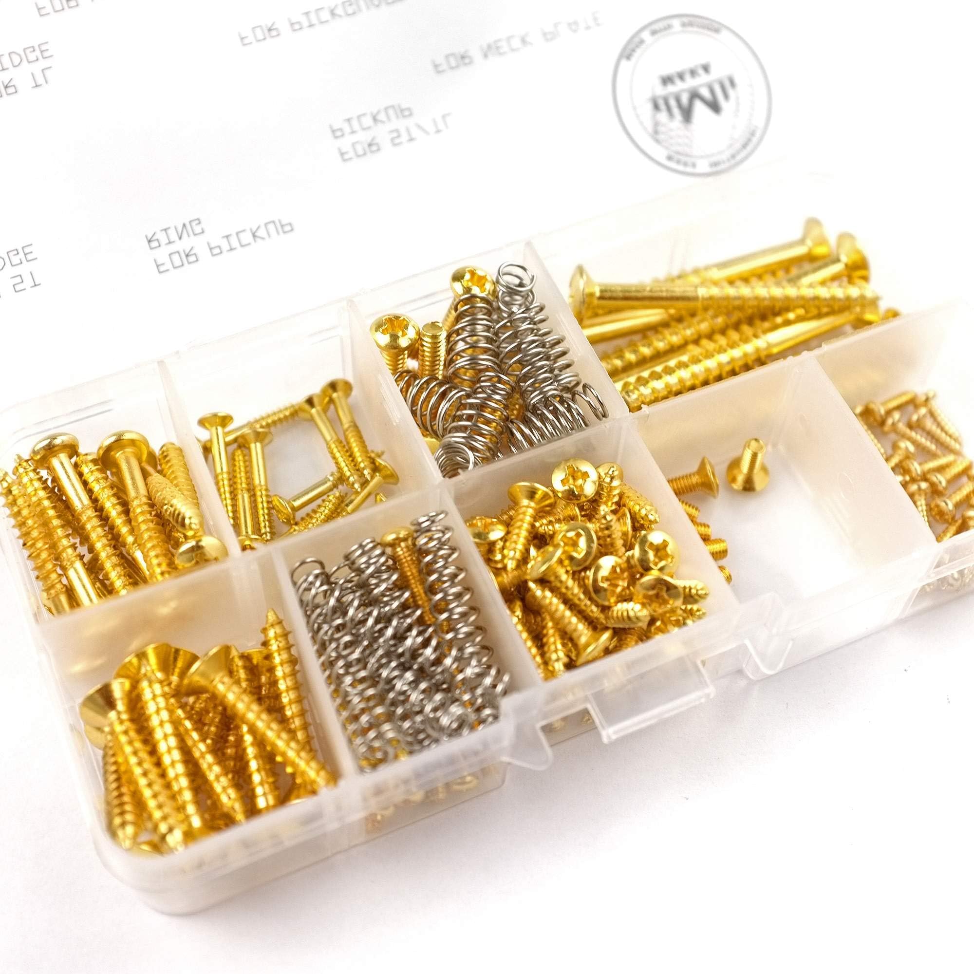 Amazon.com: Jiayouy 268 Pieces Guitar Mounting Screws Assortment Box 9 ...