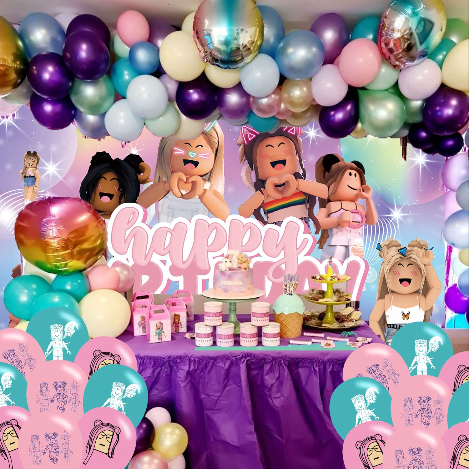 Girl Birthday Party Backgrounds Girl Birthday Background Stock Photos,