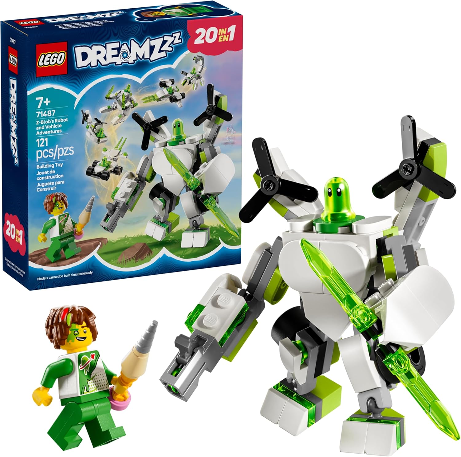 LEGO® DREAMZzz™ Aventuras de Z-Blob: Robots y Vehículos Juego imaginativo con mechs de Juguete ...