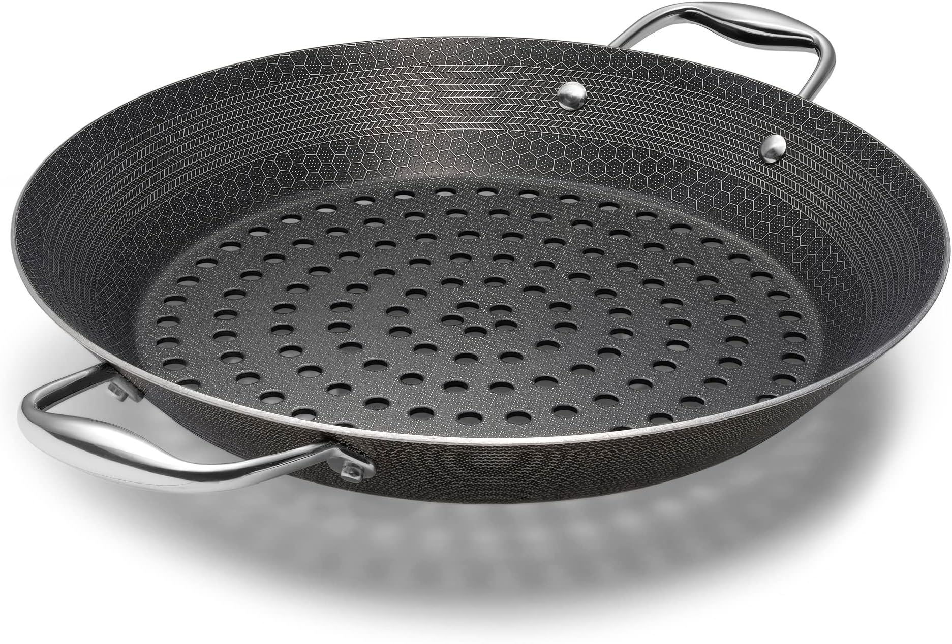 Amazon.com: HexClad Hybrid Nonstick 2-Piece Cookware Set, 8" Pan and 12 ...