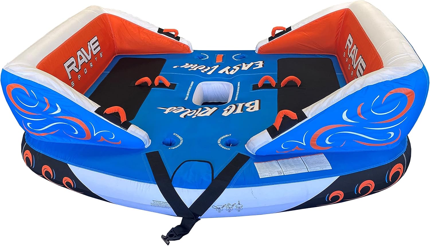 Amazon.com : RAVE Sports, Big Easy Boat Towable Water Tube for 2-4 ...