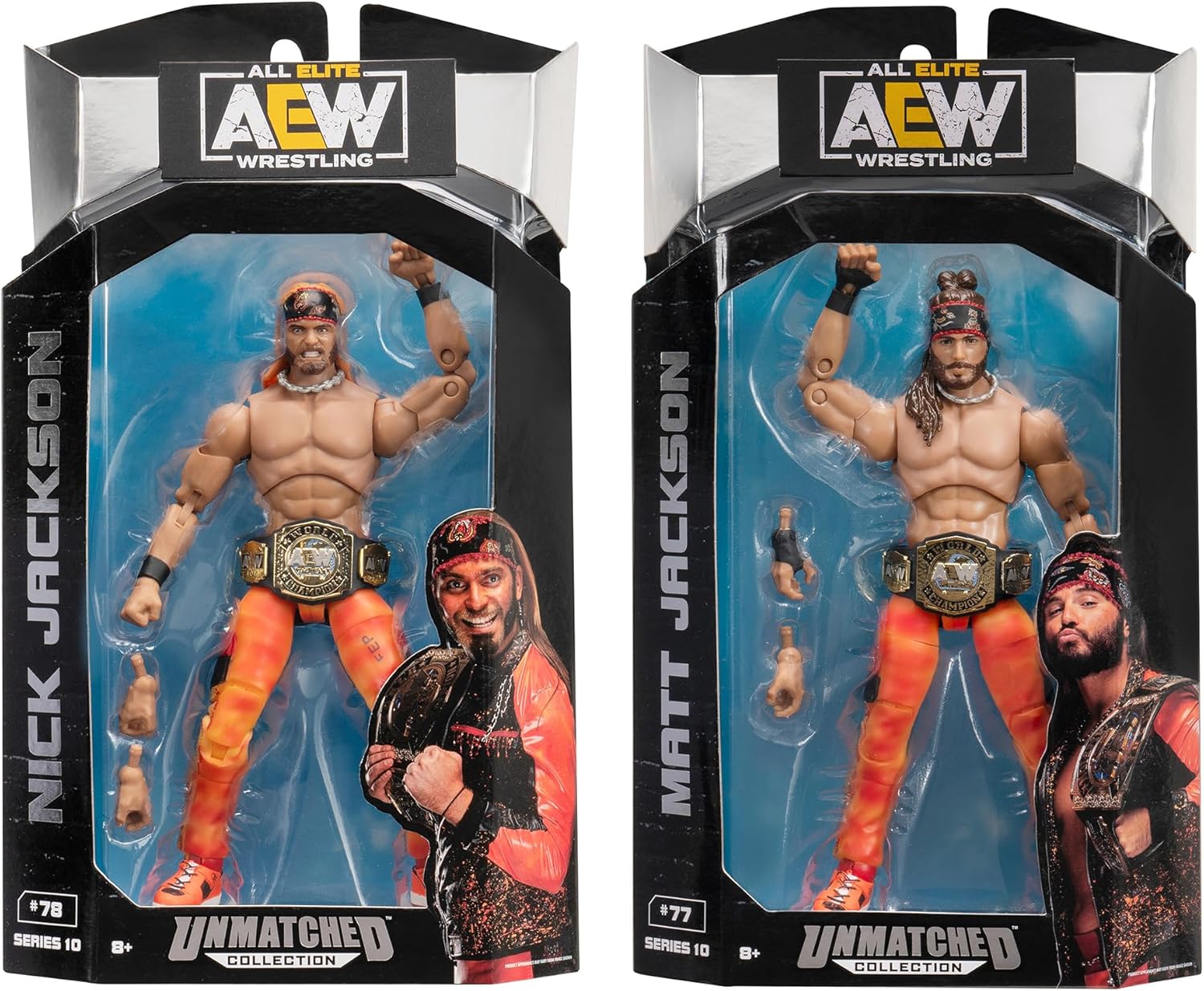 Amazon.com: AEW Package Deal (Set of 2) - Young Bucks (Nick & Matt ...