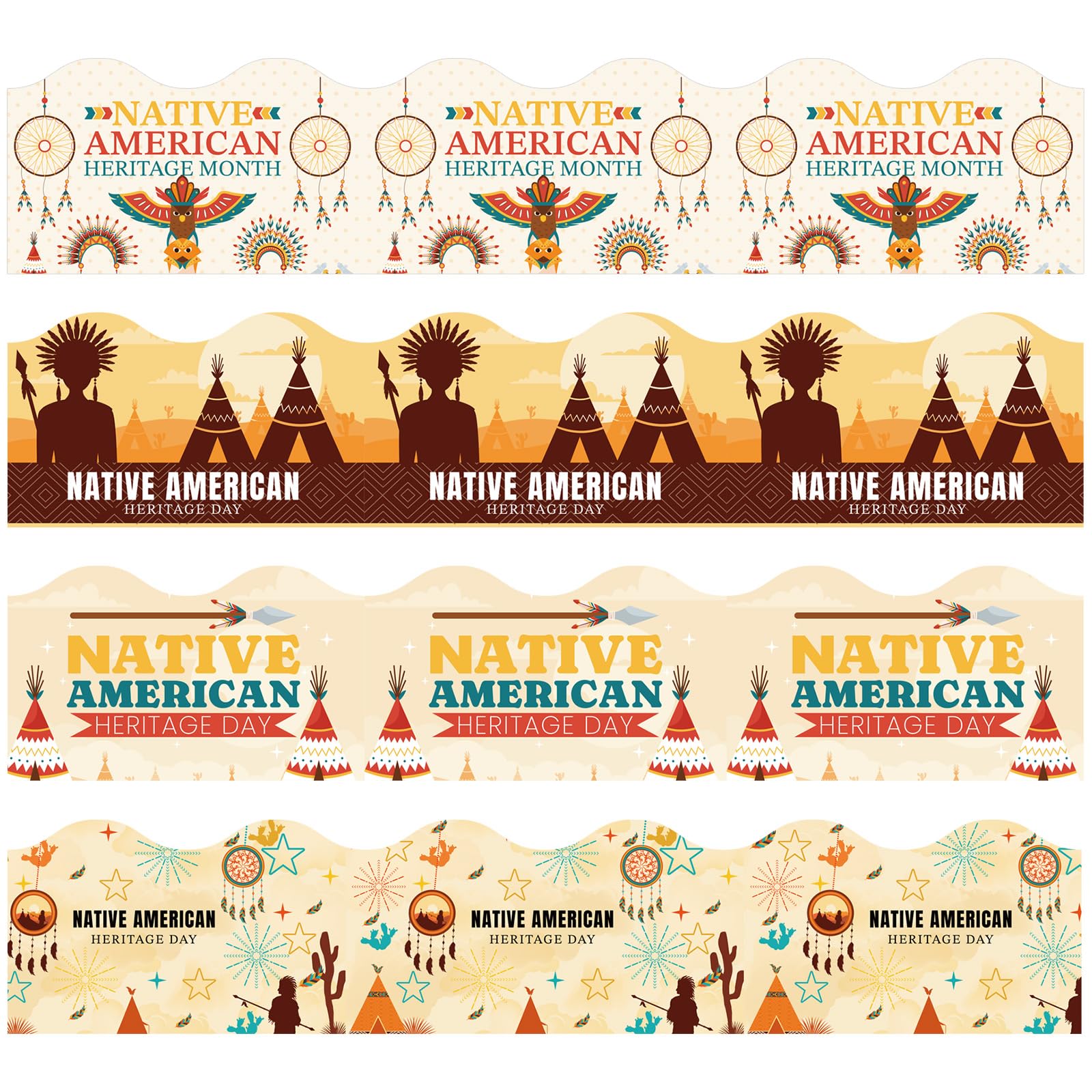 Amazon.com: Gilprop 80 Pcs 91.8 ft Native American Heritage Month ...