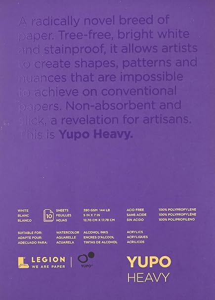 Amazon.com: Yupo Paper Painting and Drawing, Multi 5-x-7-Inch : Arts ...