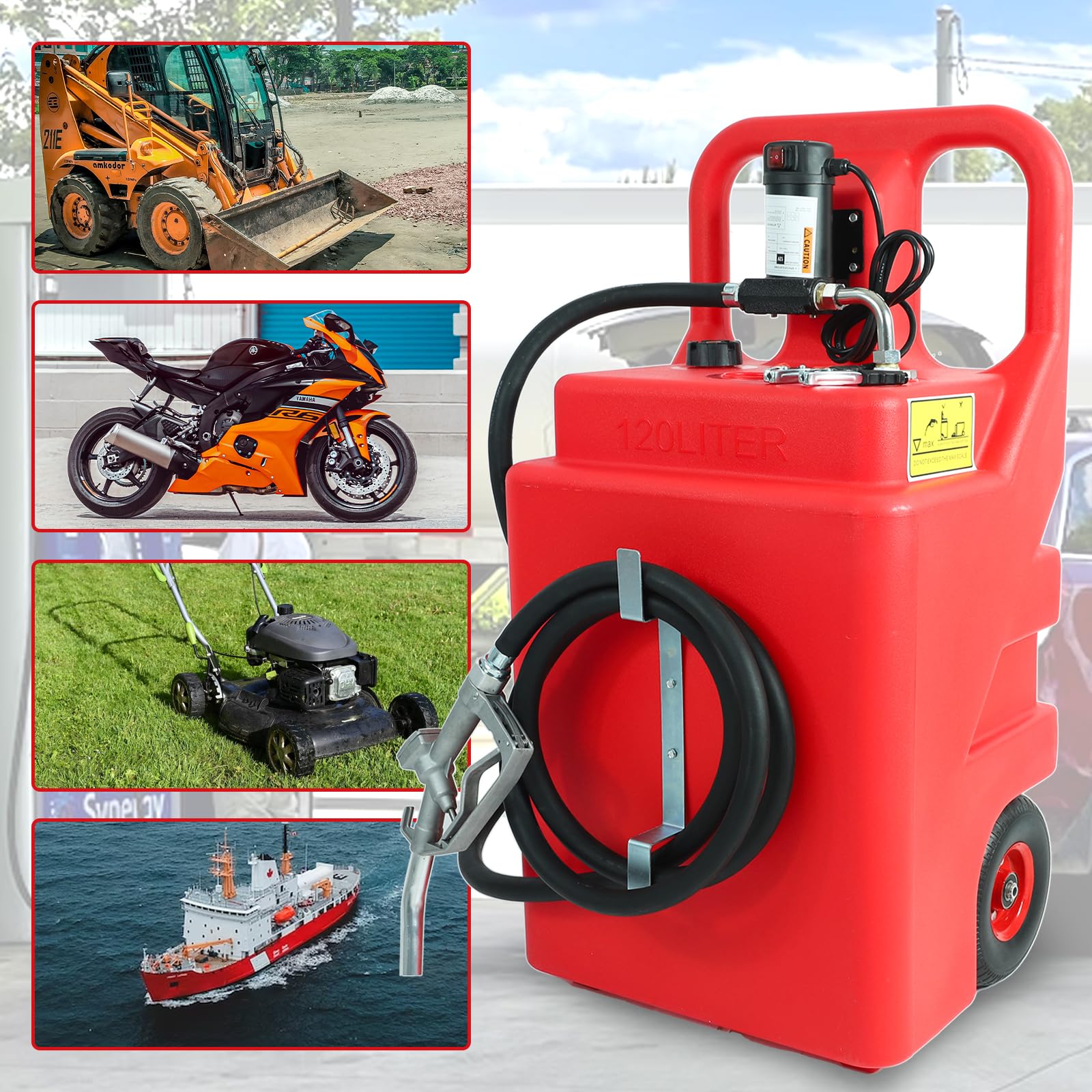 Snapklik.com : EASYBERG 32 Gallon 120 Litre Portable Fuel Tank