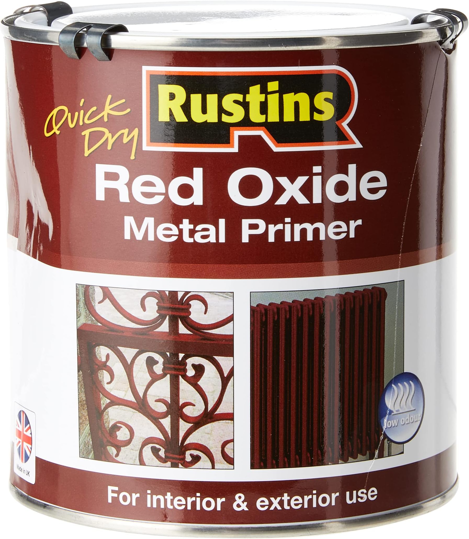 RUSTINS Red Oxide Metal Primer 1L : Amazon.co.uk: DIY & Tools