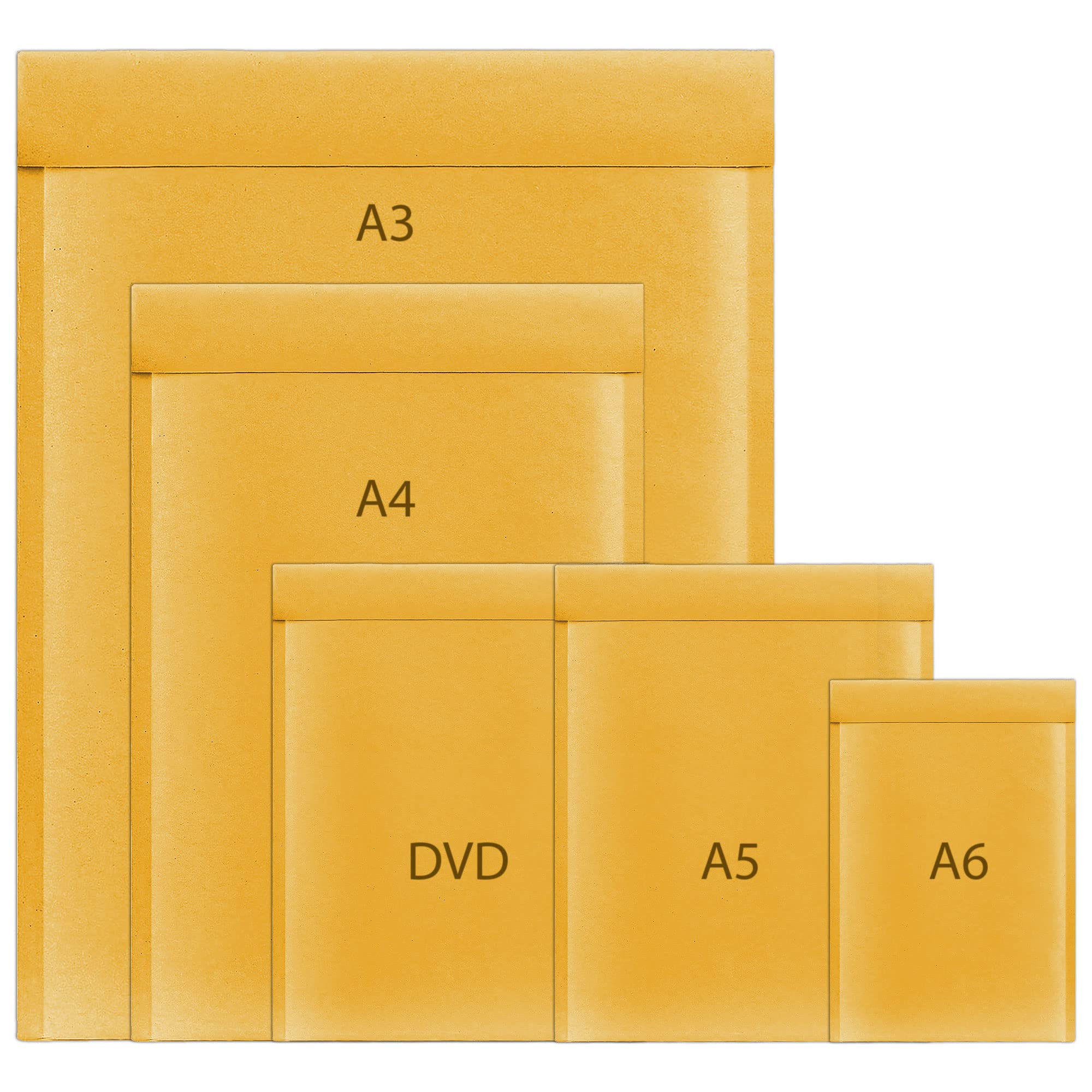 DVD Size Bubble Padded Envelopes for Packaging Postage Peel & Seal ...