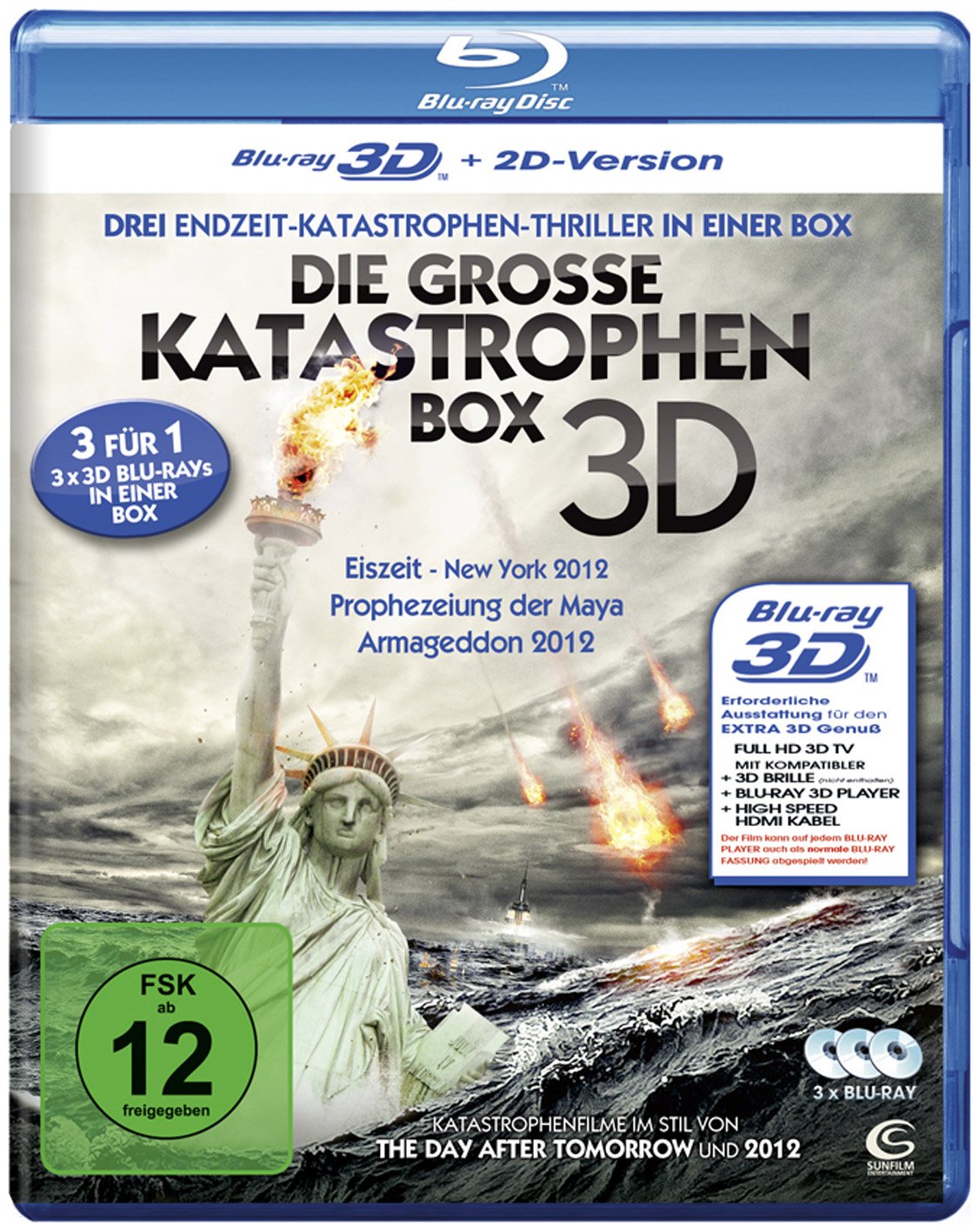Katastrophen Box 3D [3D Blu-ray]: Amazon.de: Patrick Labyorteaux, Julie ...