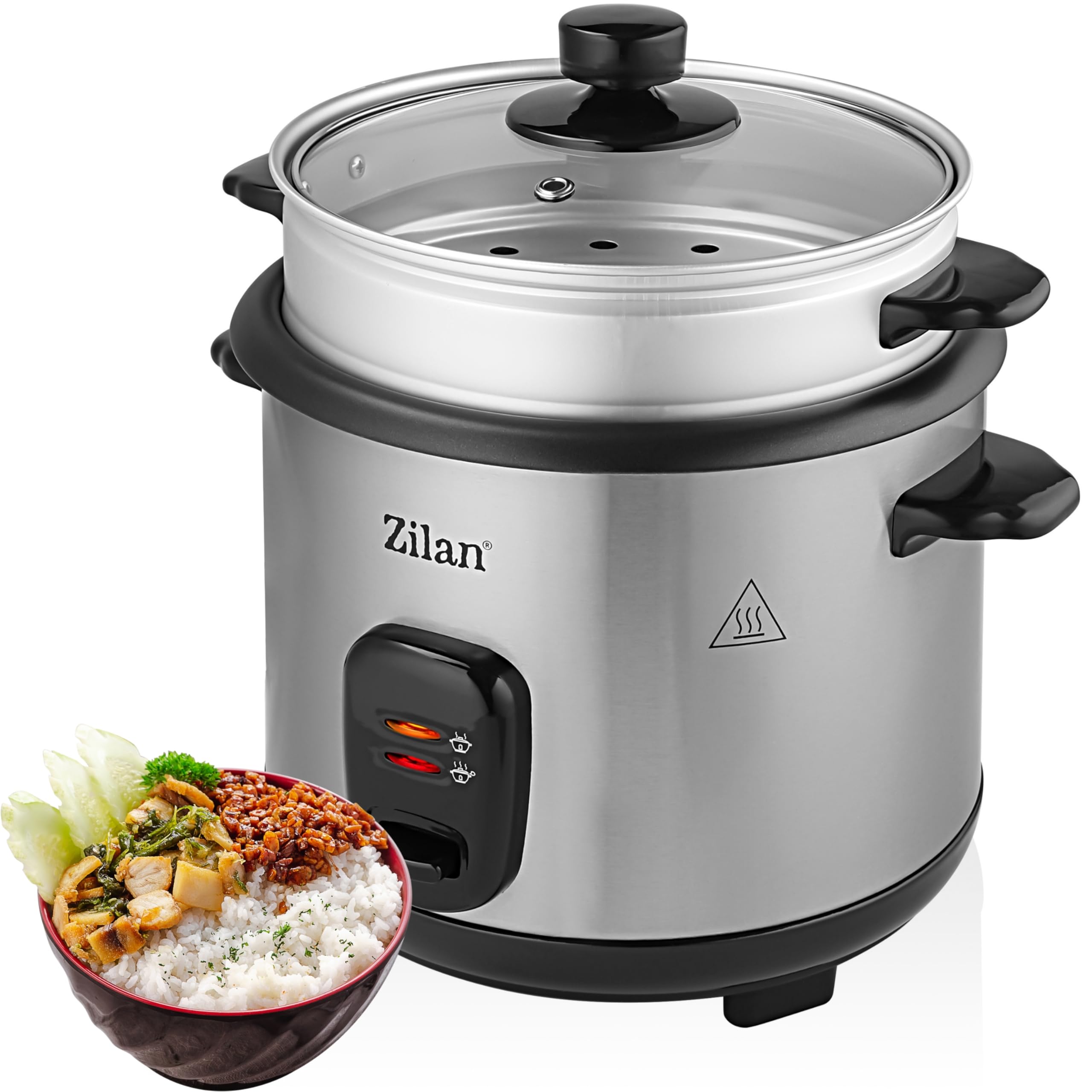 Amazon.de: Reiskocher | Multikocher | 1,5 Liter | Dampfkocheinsatz ...