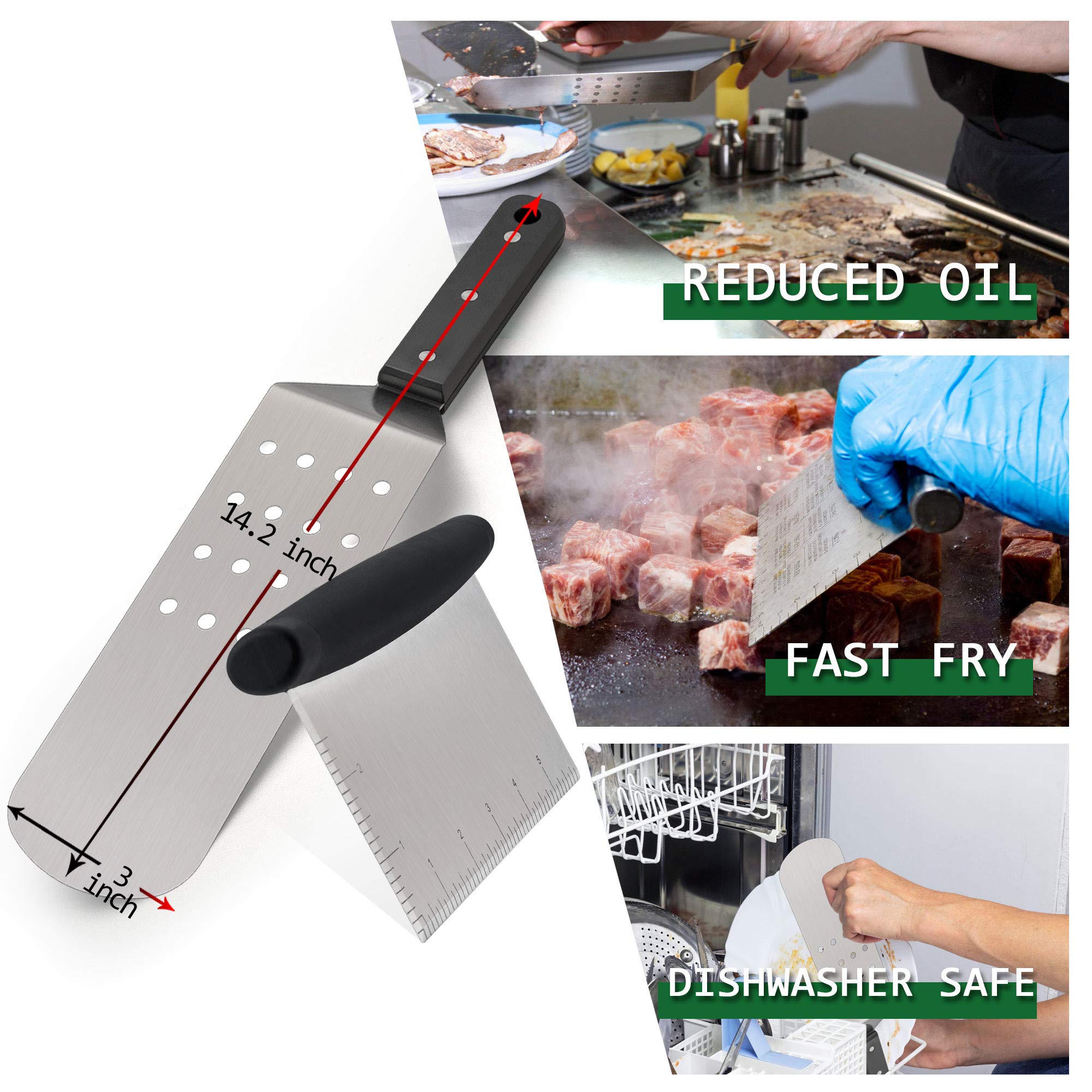 Snapklik.com : Griddle Accessories Set Of 5, Stainless Steel Grill ...