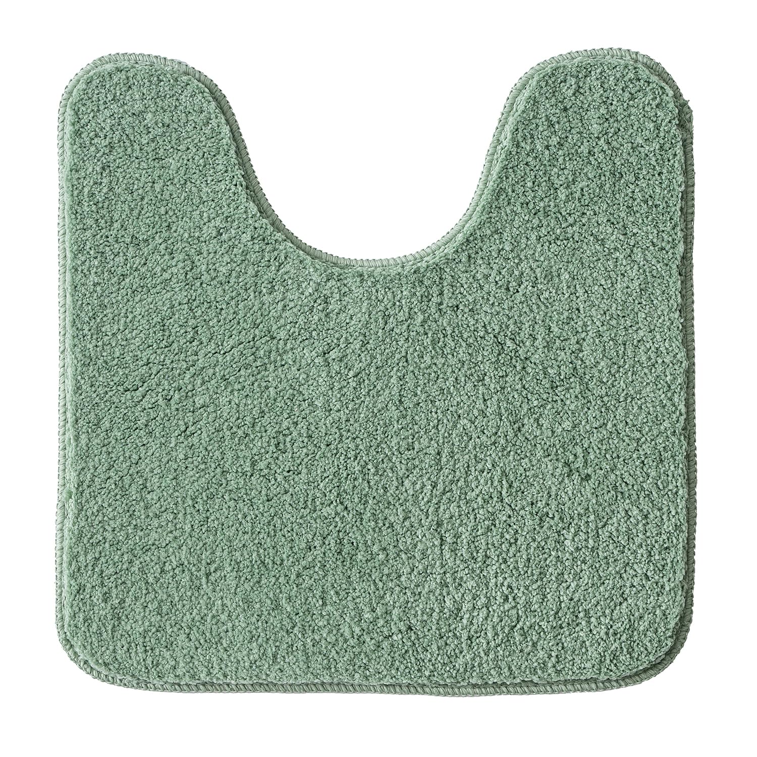 MIULEE Absorbent WC Toilet Rug Non Slip U Shape Bath Mat with High ...