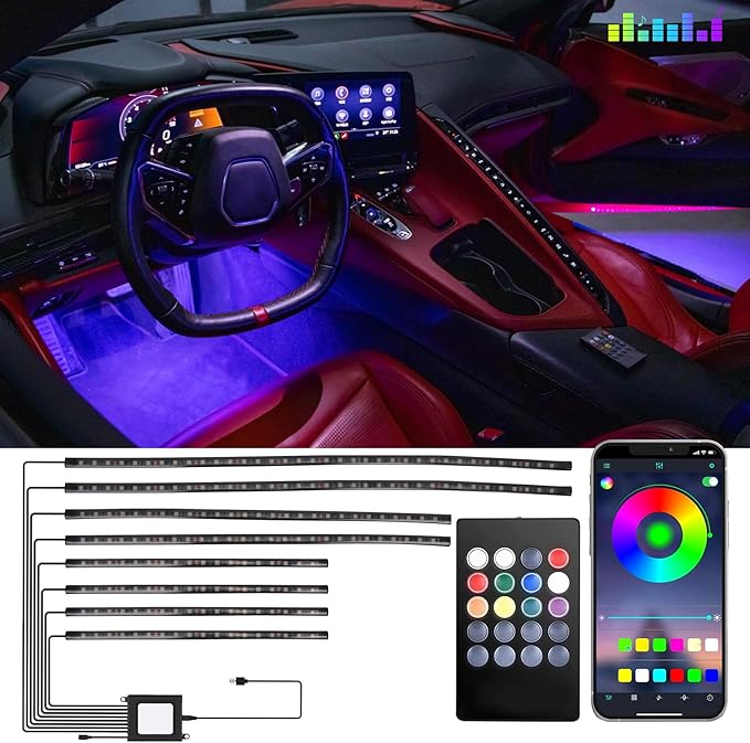 Amazon.com: LED Strip Light Fit for Corvette C8 2020-2025 Engine Bay ...