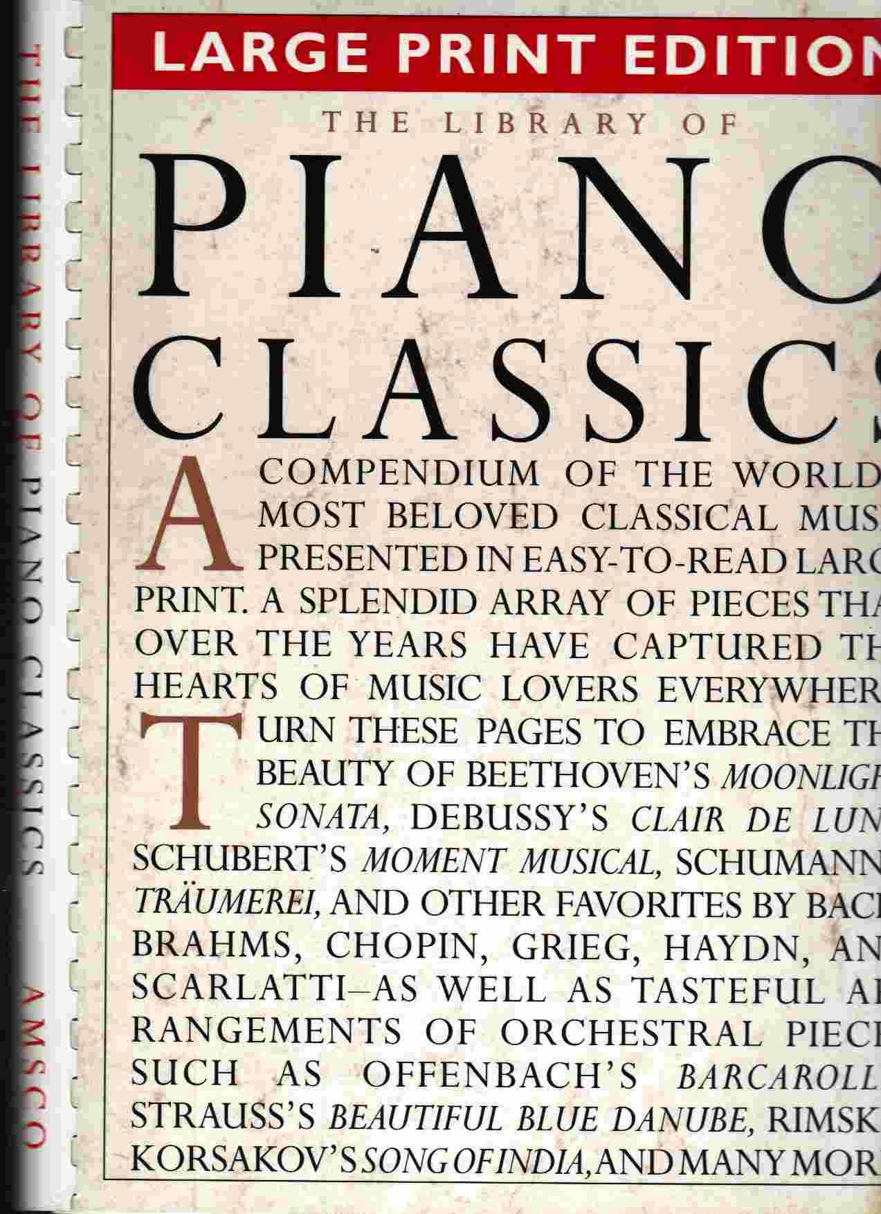 The Library of Piano Classics - Large Print Edition: Amy Appleby ...