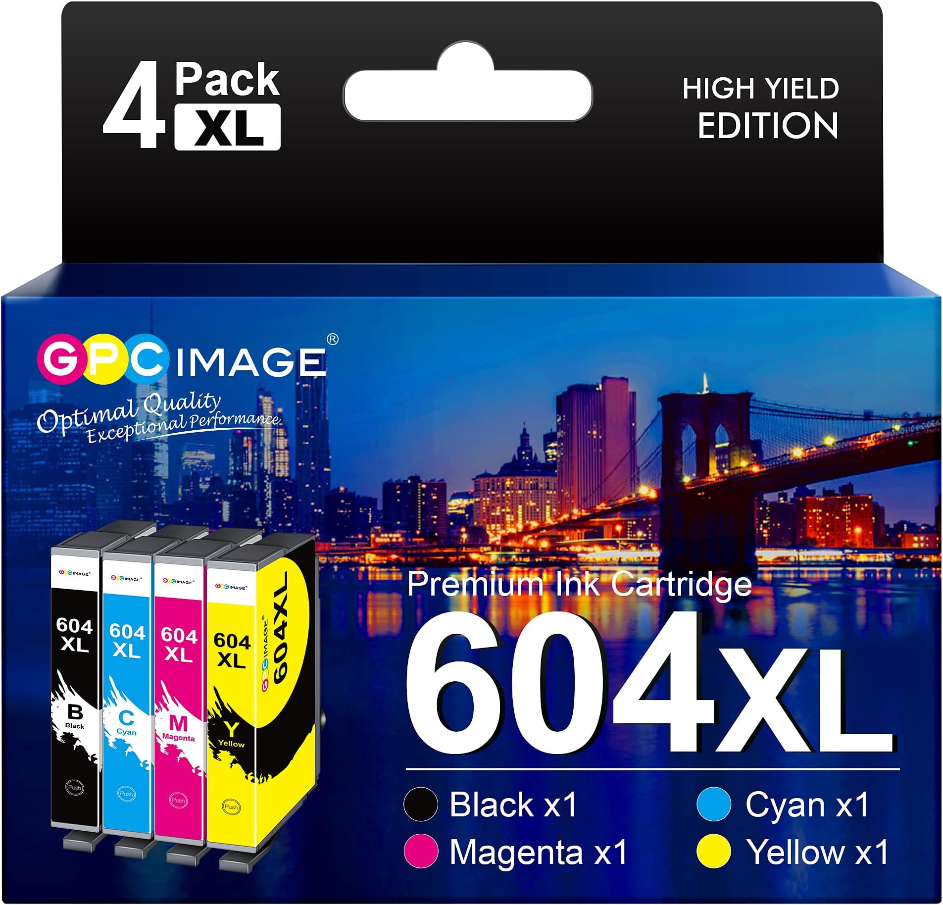 GPC Image Printer Cartridges 604 604XL Compatible with Epson 604 Ink ...