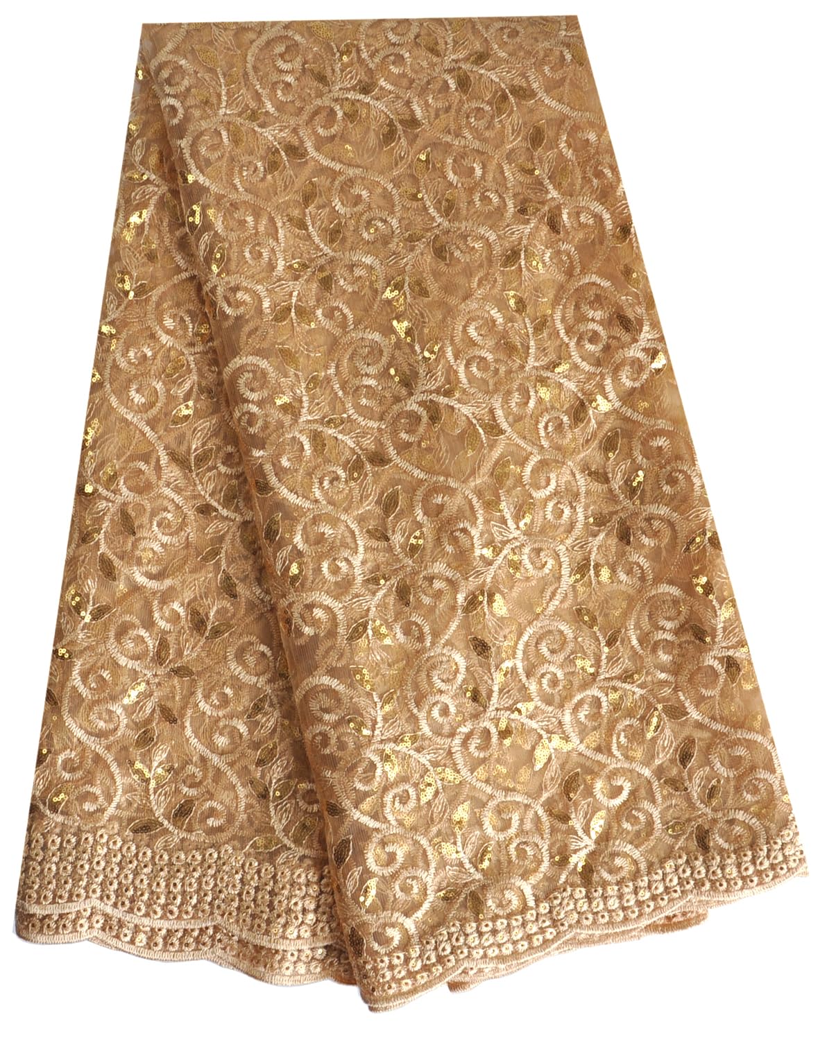 Amazon.com: SanVera17 African Lace Net Fabrics Nigerian French Fabric ...