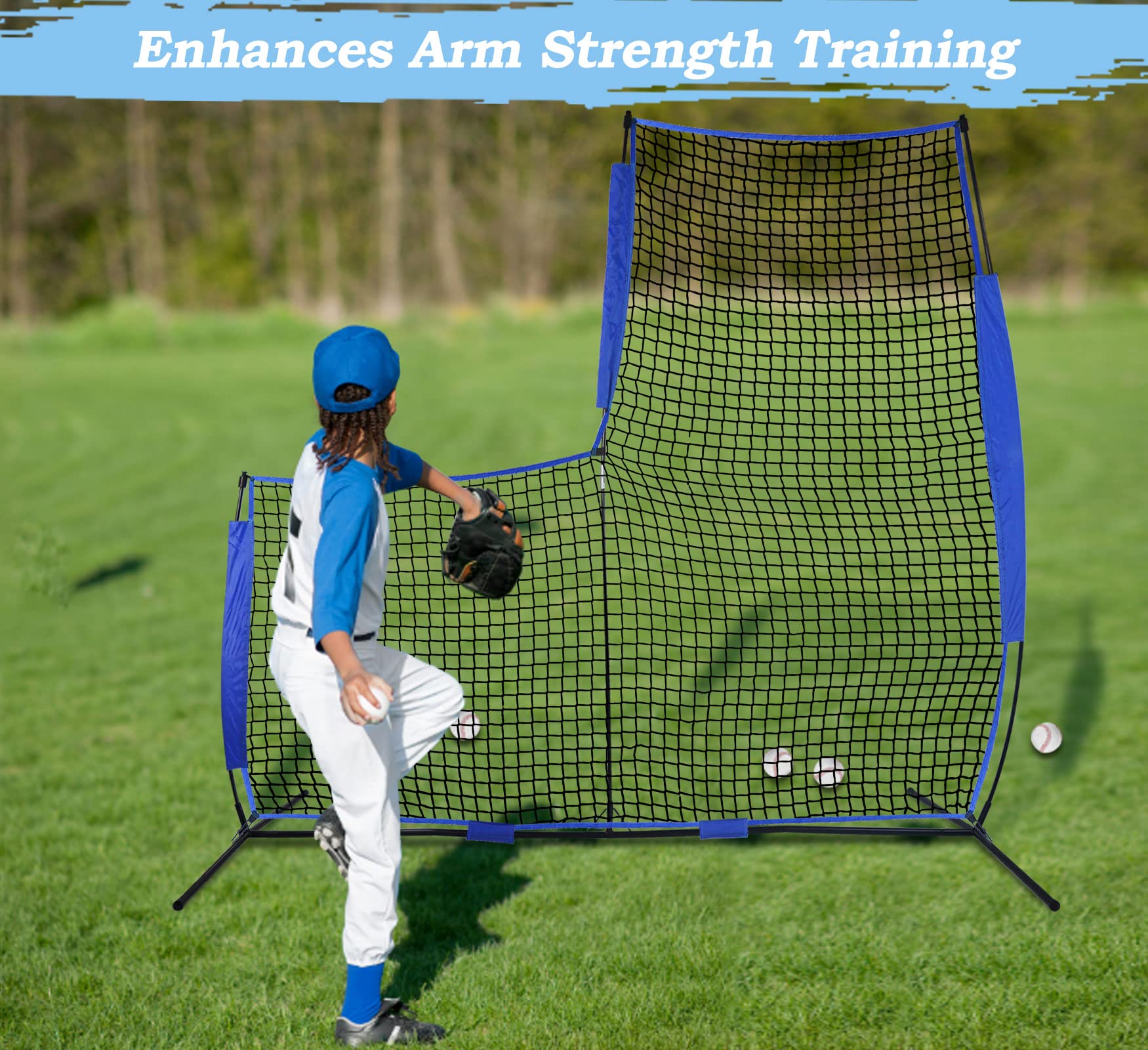 Gagalileo L Screen Baseball Pitching Net,Softball Protective Screen,L ...