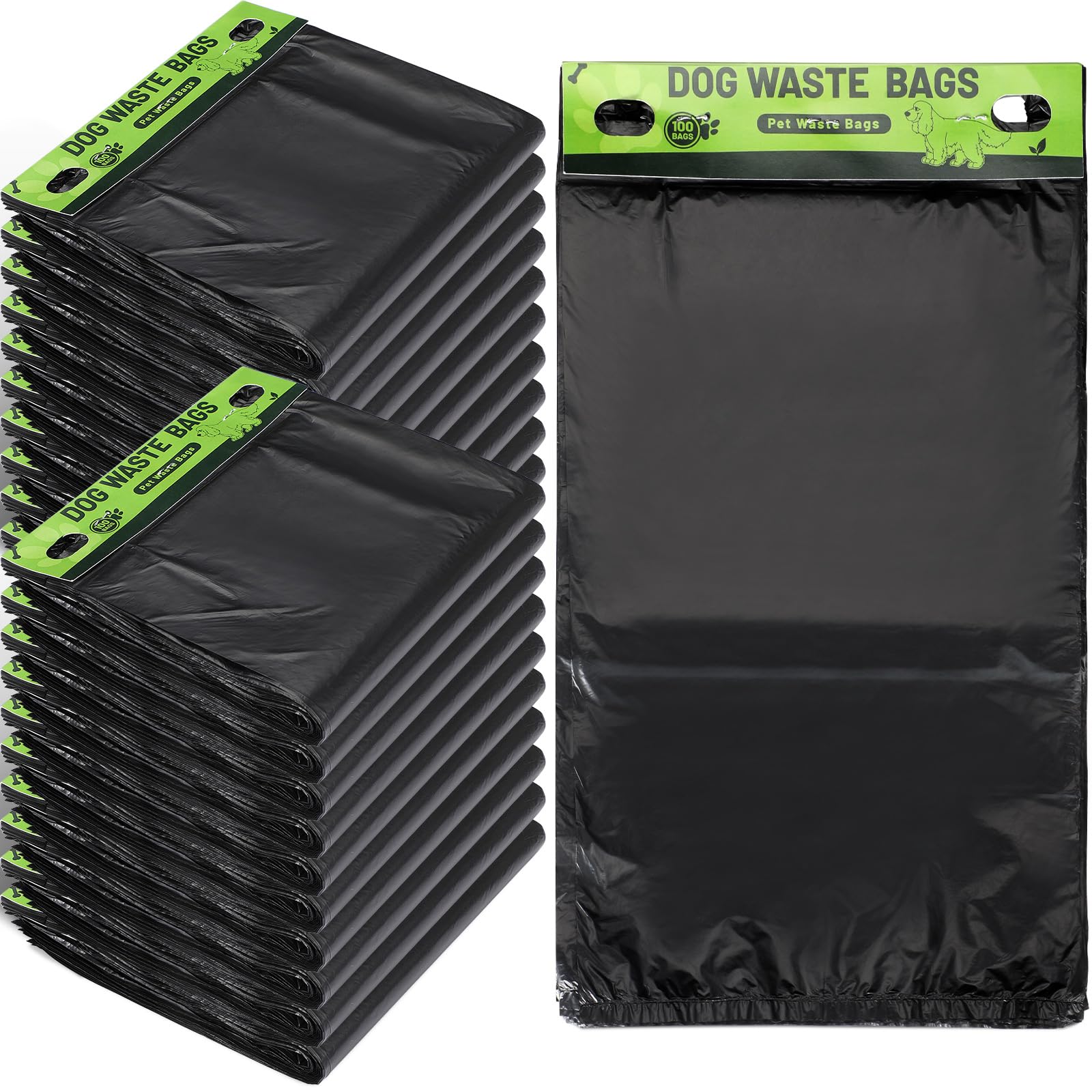 Ireer 2500 Pcs Header Bag Bulk Dog Pet Waste Bags Bulk Poop LeakProof ...